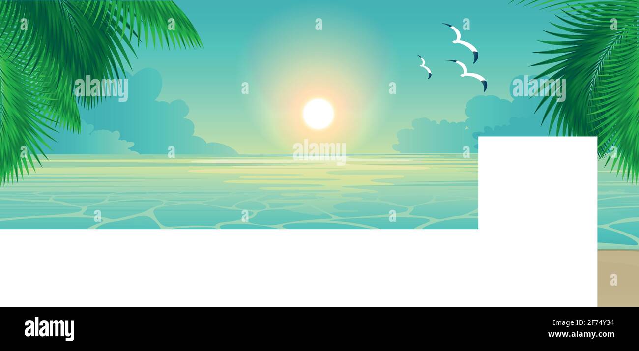 Adventure background bay blue Stock Vector Images - Alamy