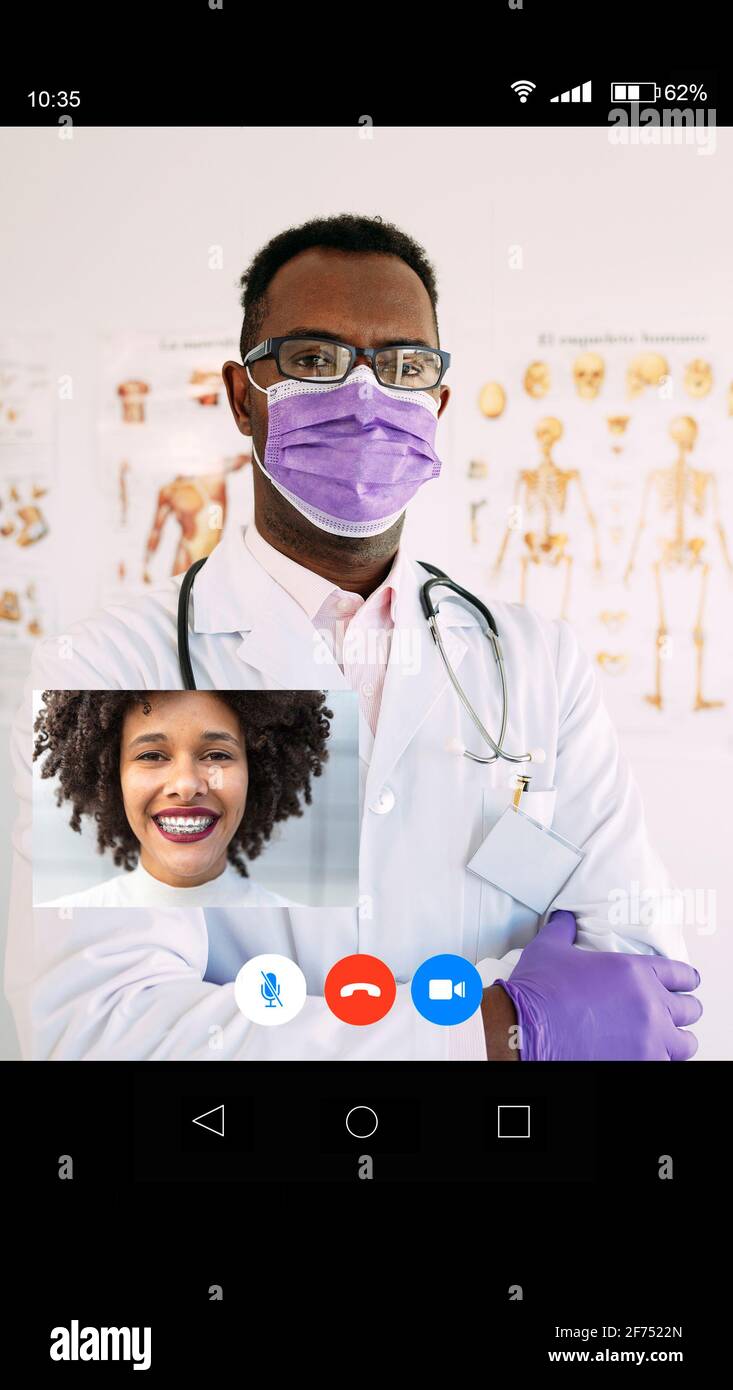 Vertical video african american web hi-res stock photography and images ...