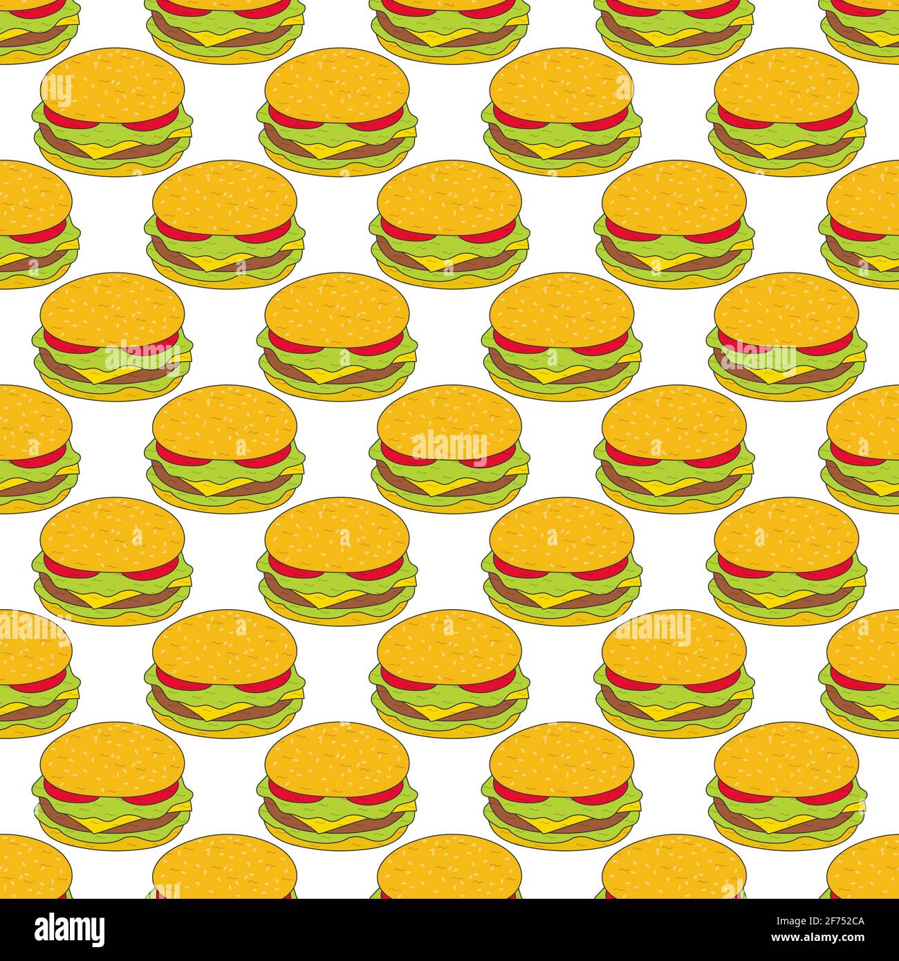 Hamburger. seamless pattern for texture, textiles, packaging, and ...