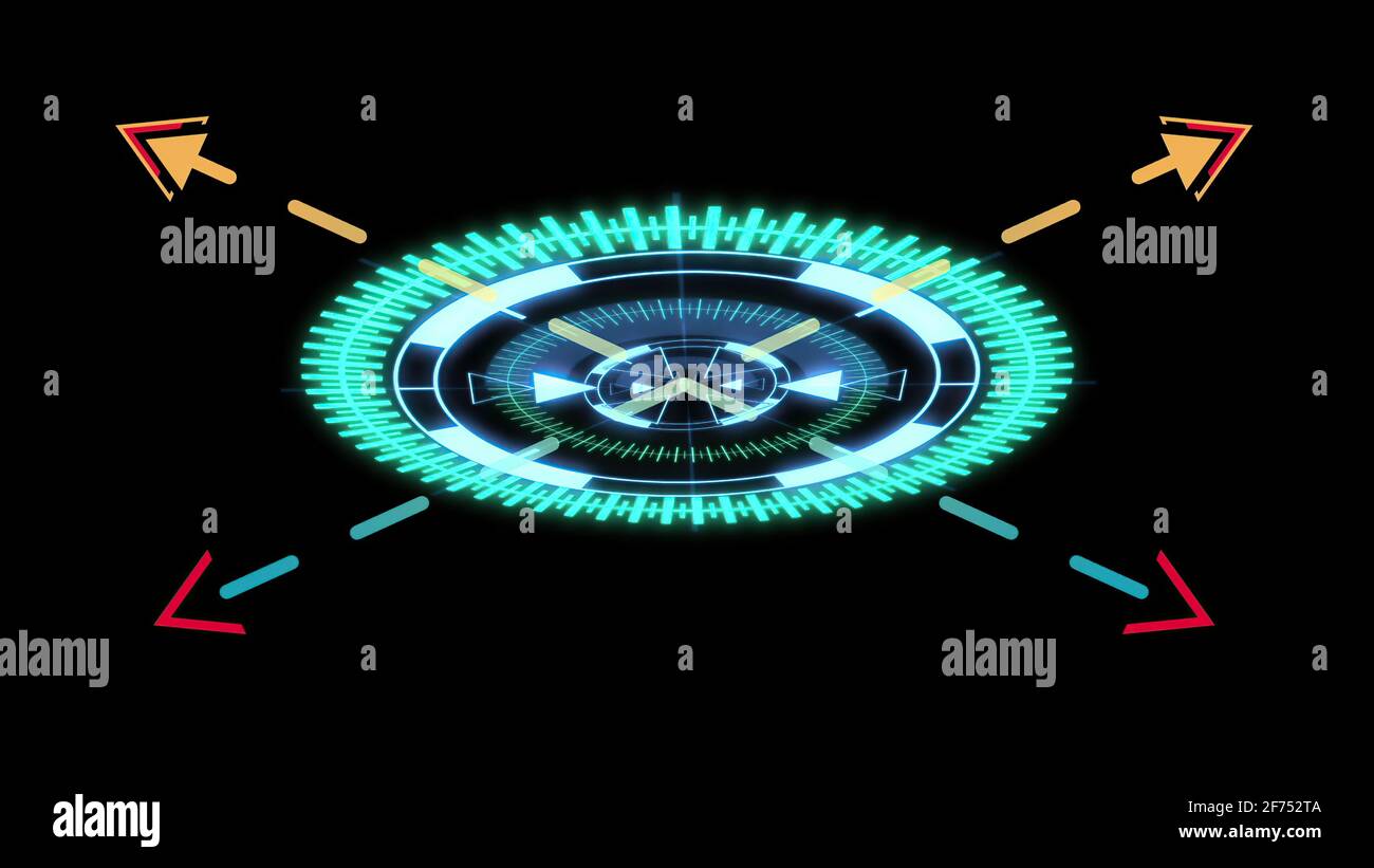Hud element in hologram style hi-res stock photography and images - Alamy