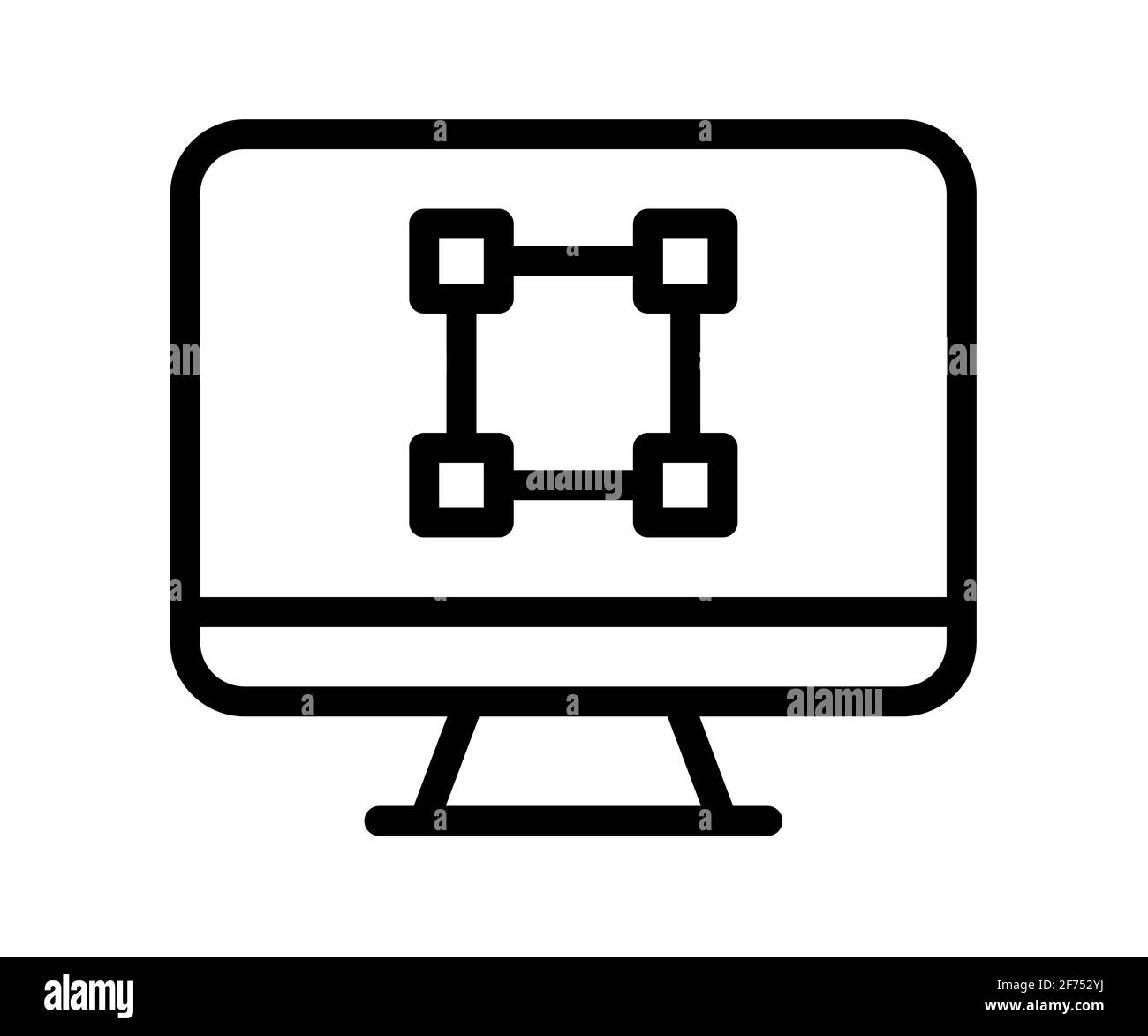 computer graphic tool single isolated icon with outline style vector ...