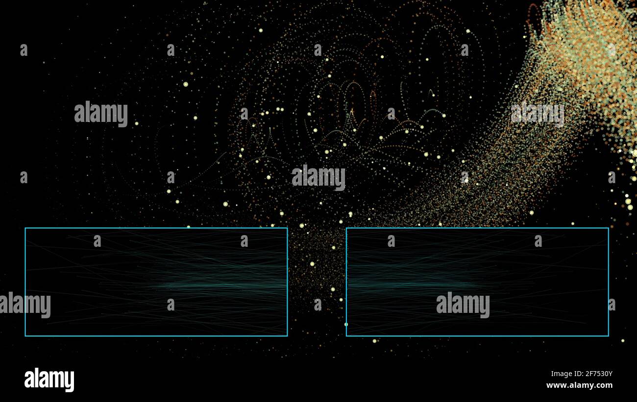 3d rendering background with twisted particle strings Stock Photo - Alamy