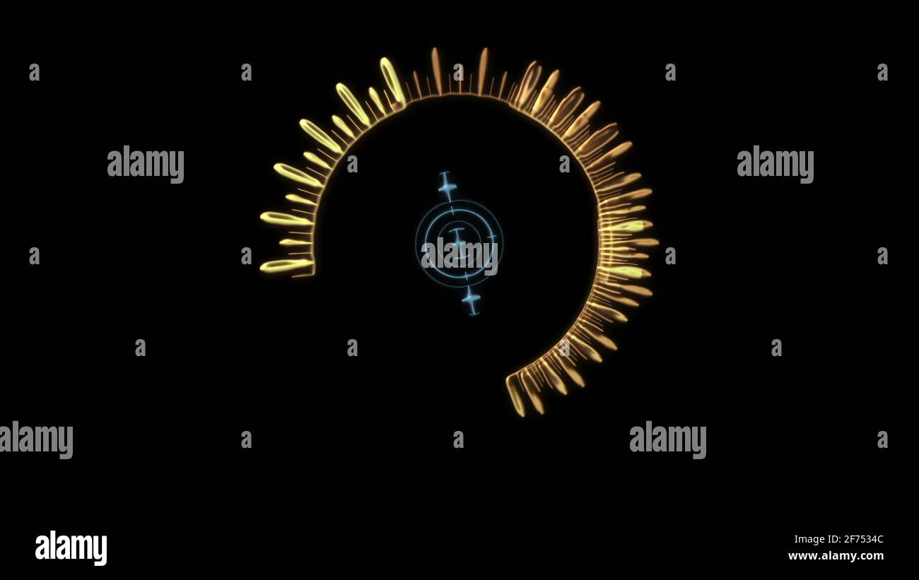 Hud element in hologram style hi-res stock photography and images - Alamy