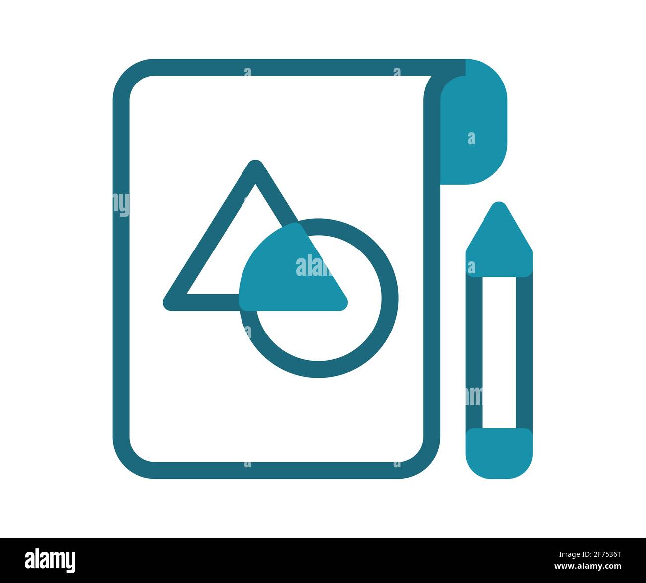 concept blueprint sketching single isolated icon with solid line style ...