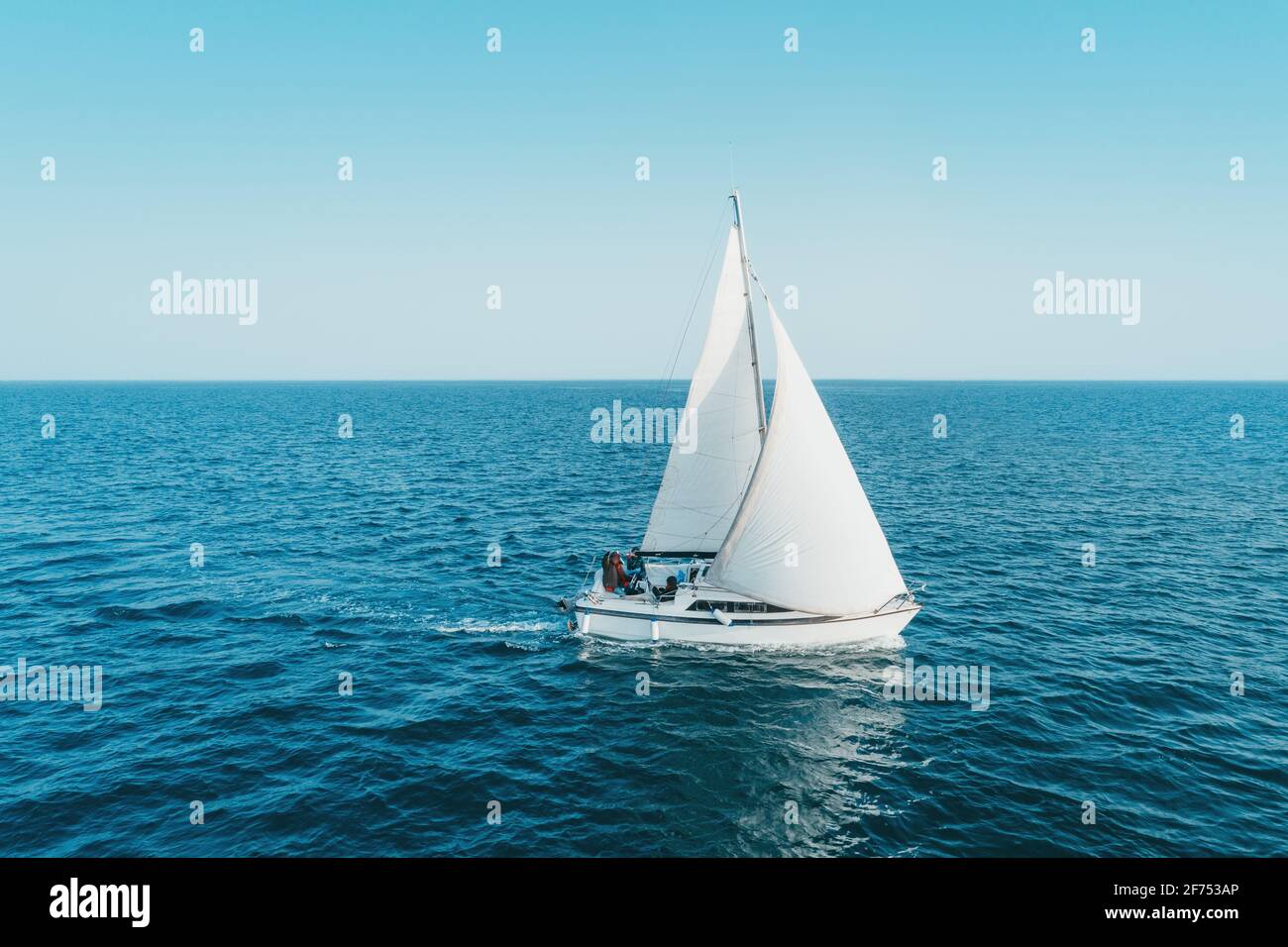 Yacht sail aerial hi-res stock photography and images - Alamy