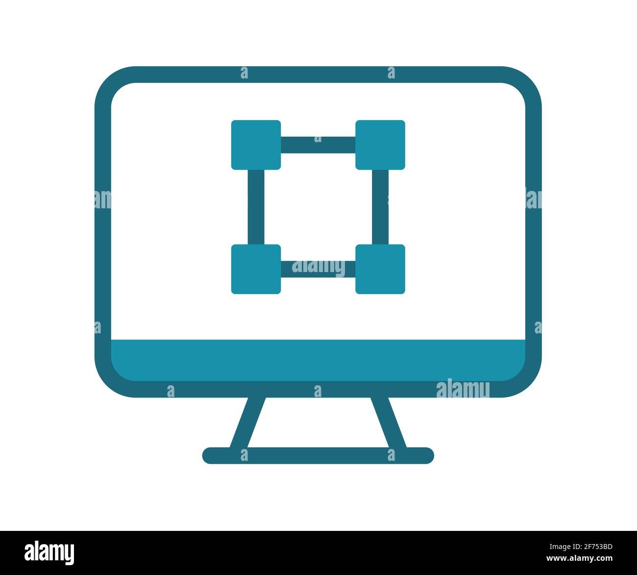 computer graphic tool single isolated icon with solid line style vector ...