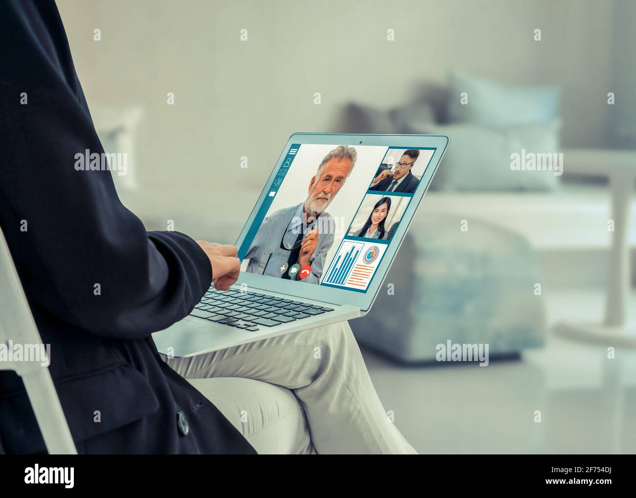 Asian office telework hi-res stock photography and images - Alamy