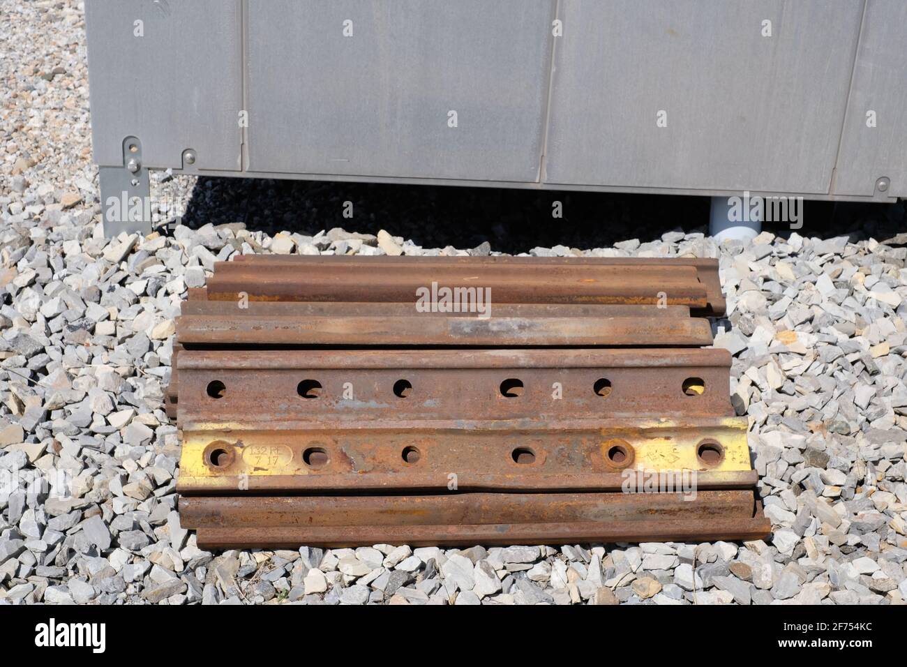 Track joint bars Stock Photo - Alamy