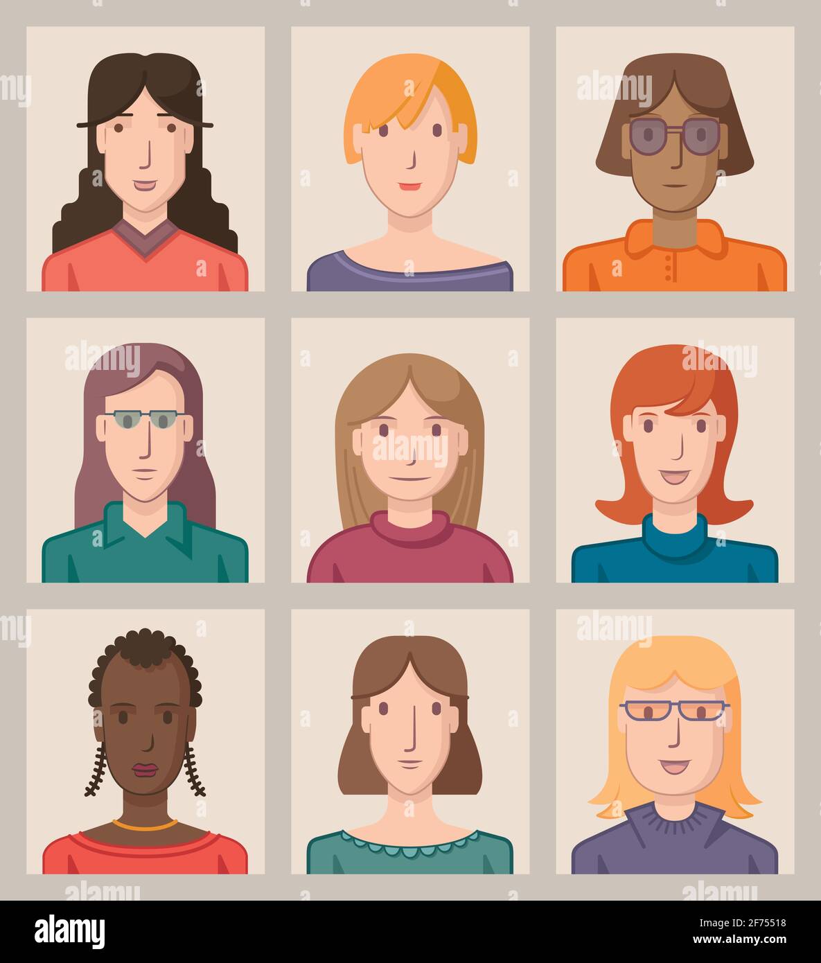 Nine avatar hi-res stock photography and images - Alamy