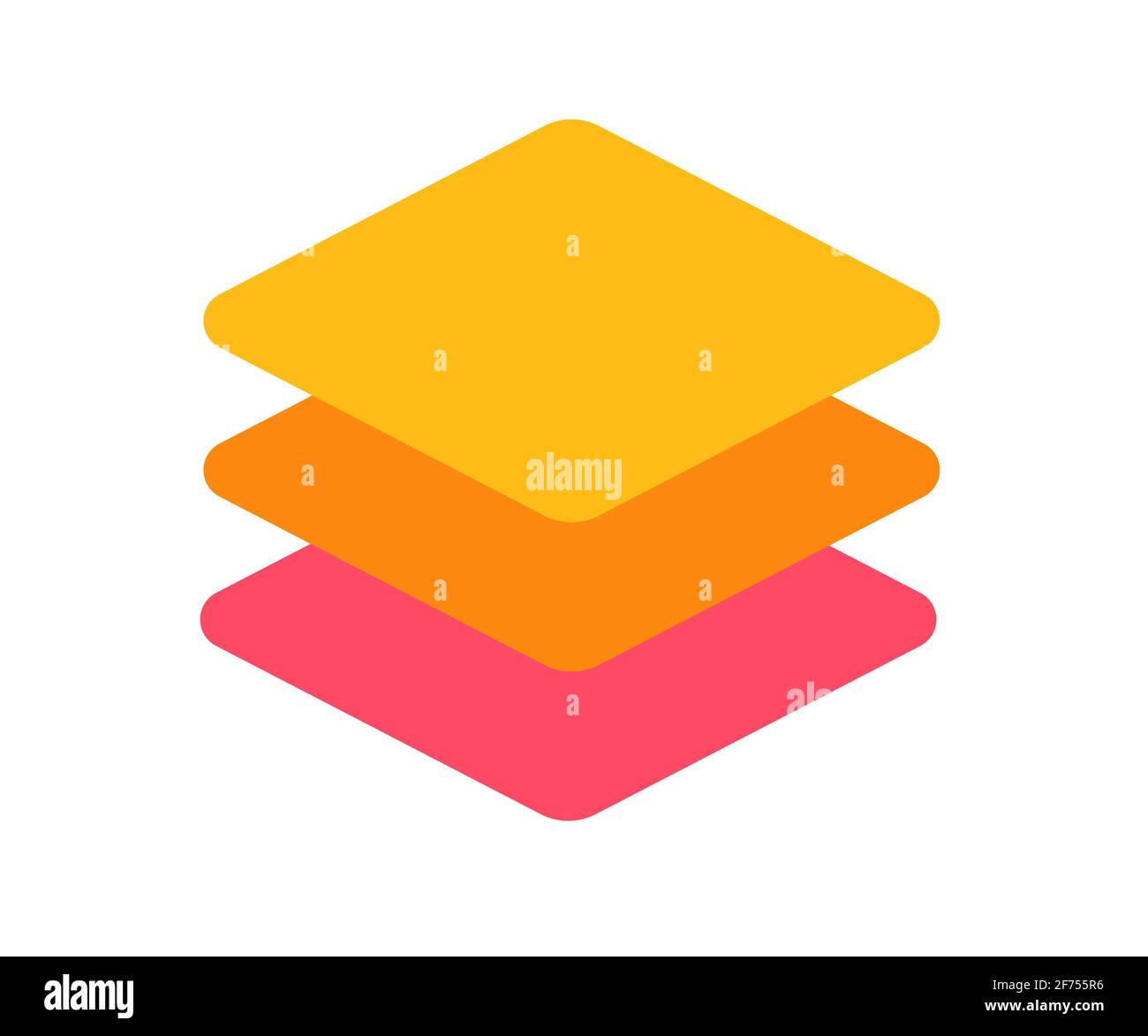 layer design arrange single isolated icon with flat style vector ...
