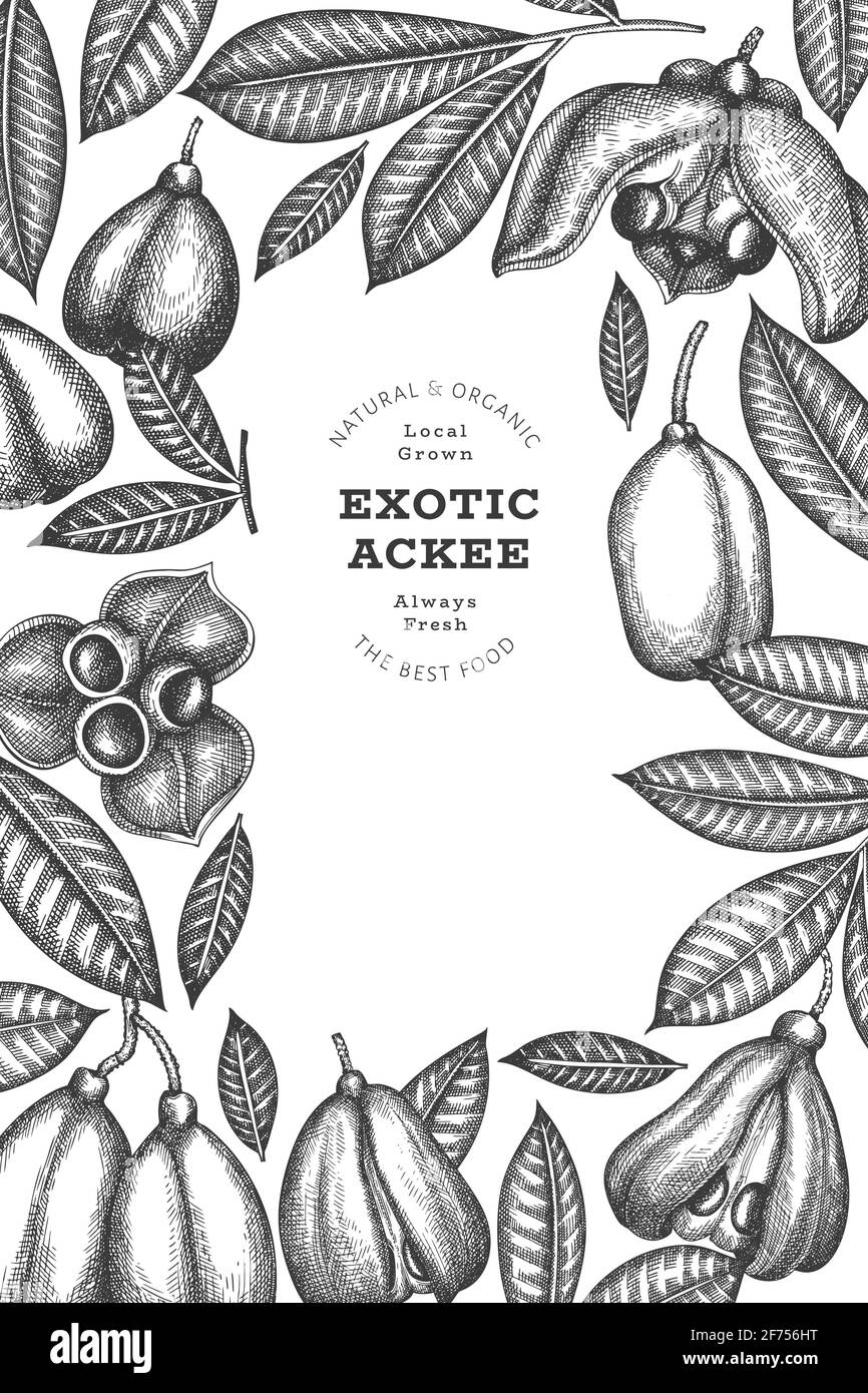 Ackee fruit jamaica Black and White Stock Photos & Images - Alamy