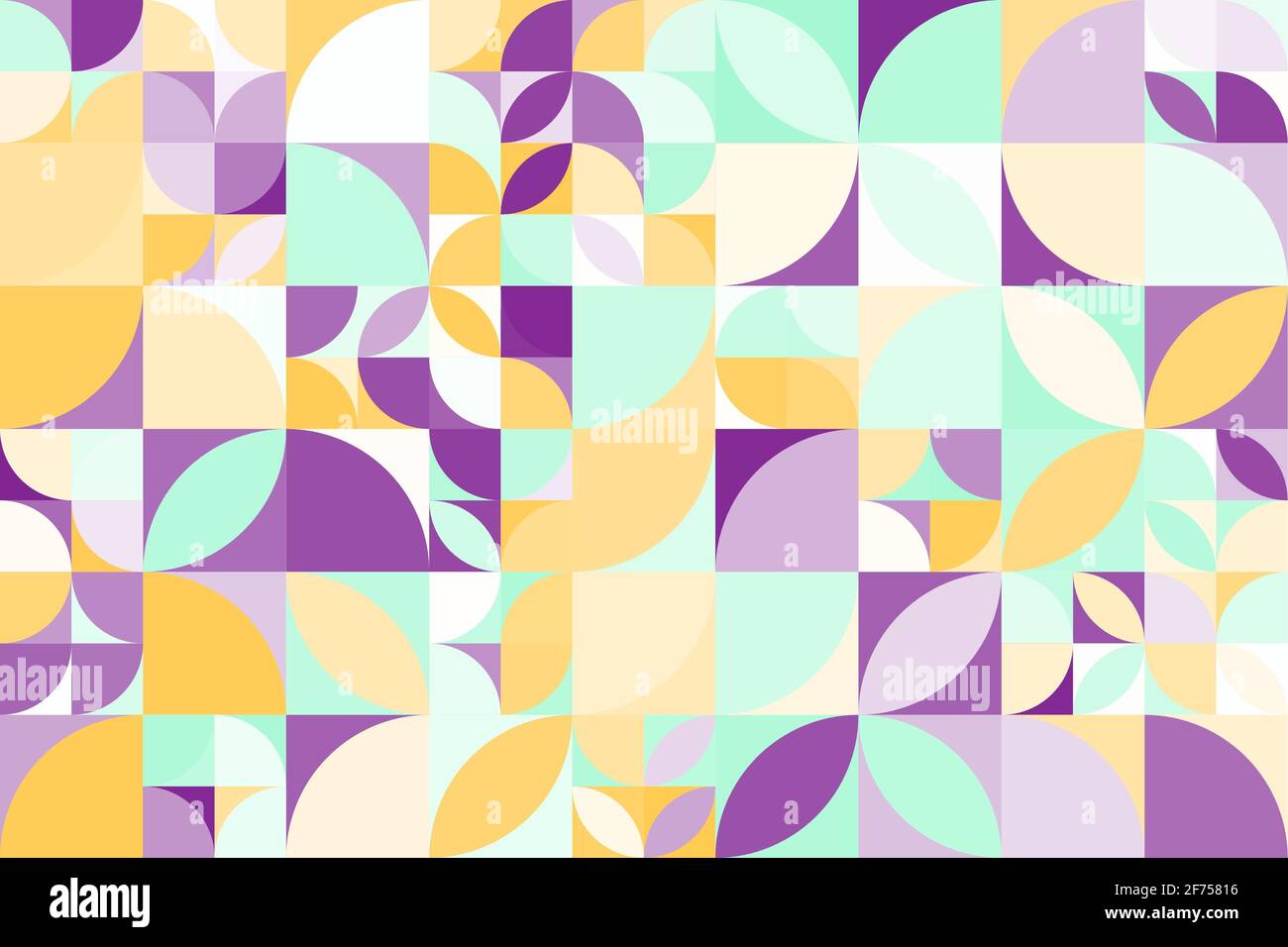 Simple clean abstract bauhaus pattern Stock Photo - Alamy