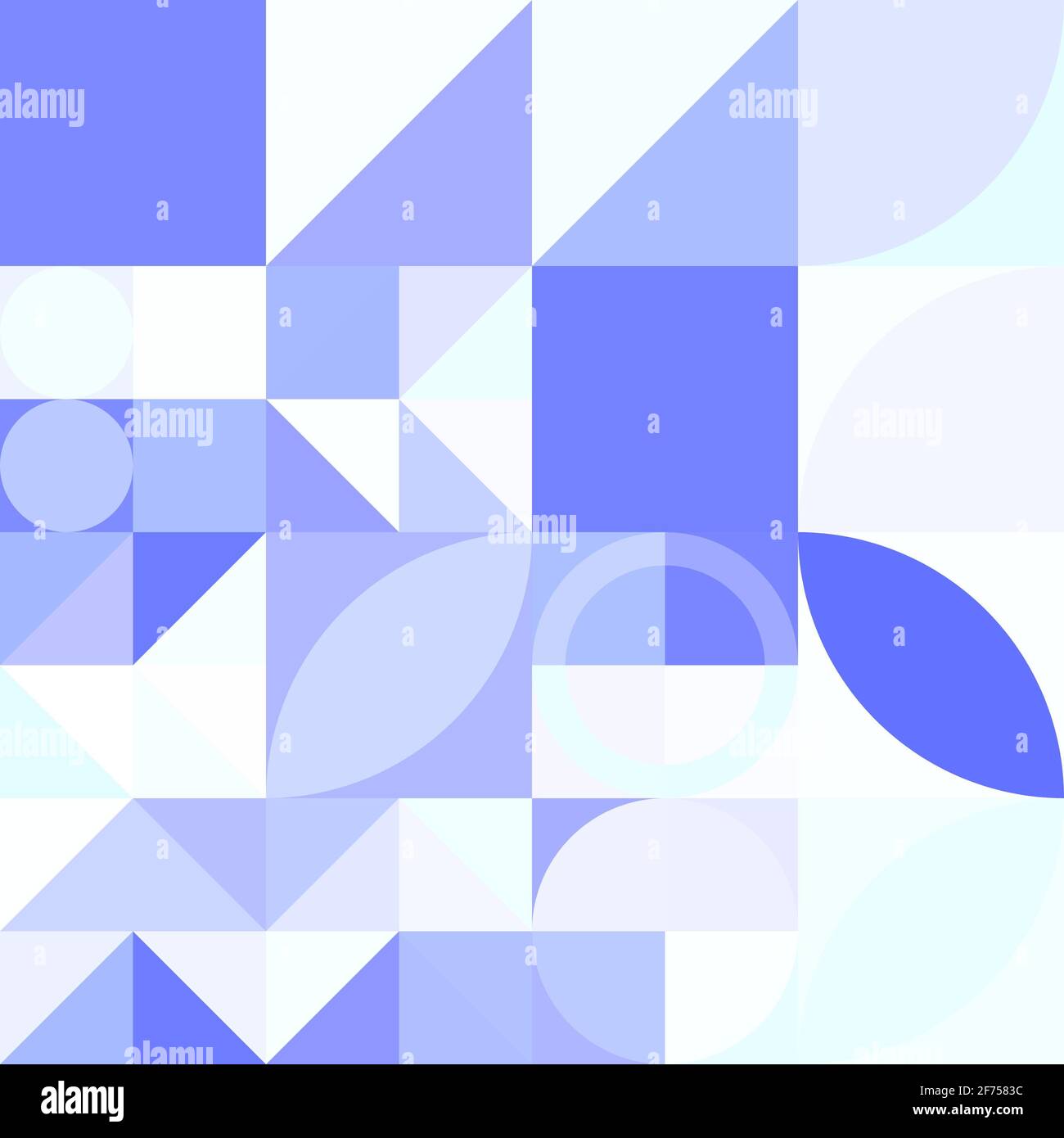 Simple clean abstract bauhaus pattern Stock Photo - Alamy