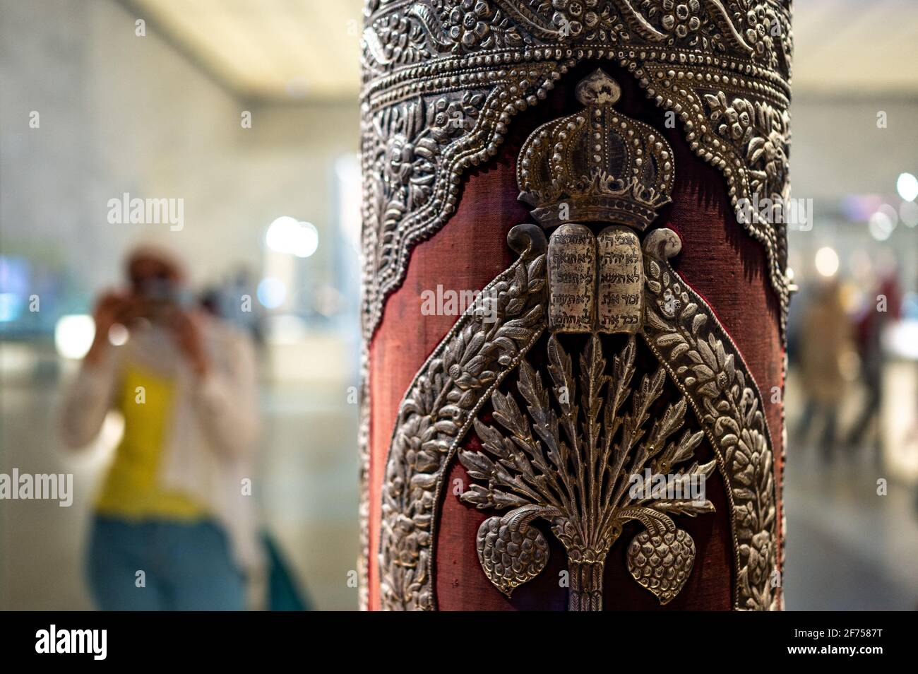 Jewish heritage with Hebrew writing seen as visitors discover the new ...