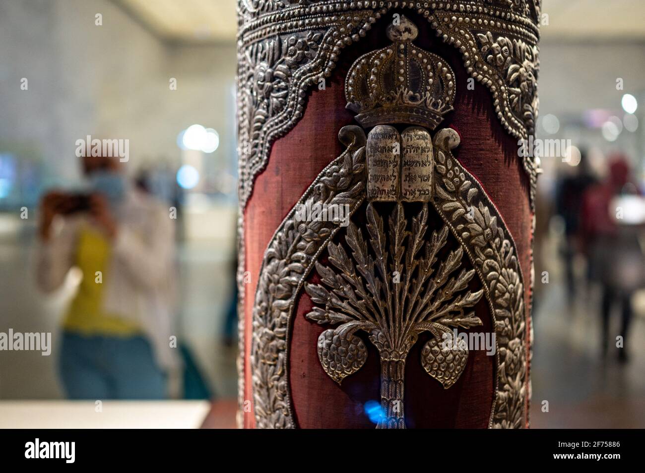 Jewish heritage with Hebrew writing seen as visitors discover the new ...