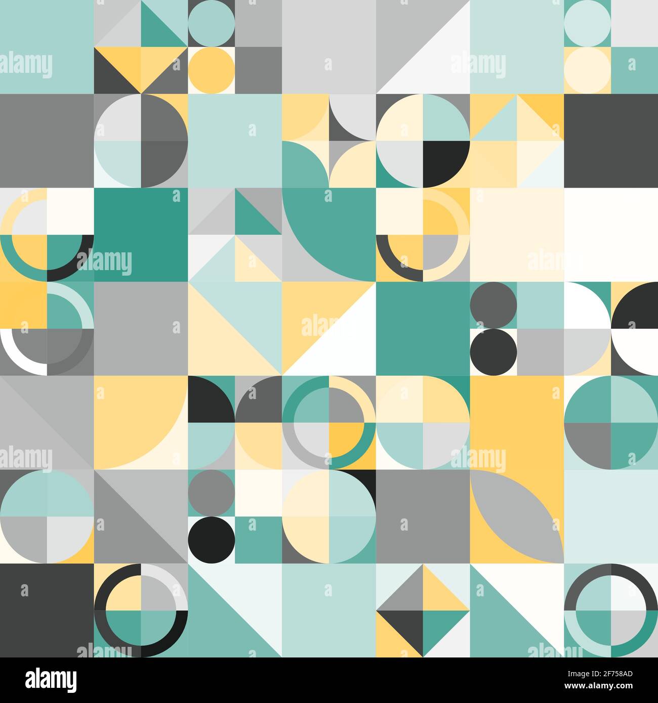 Simple clean abstract bauhaus pattern Stock Photo - Alamy