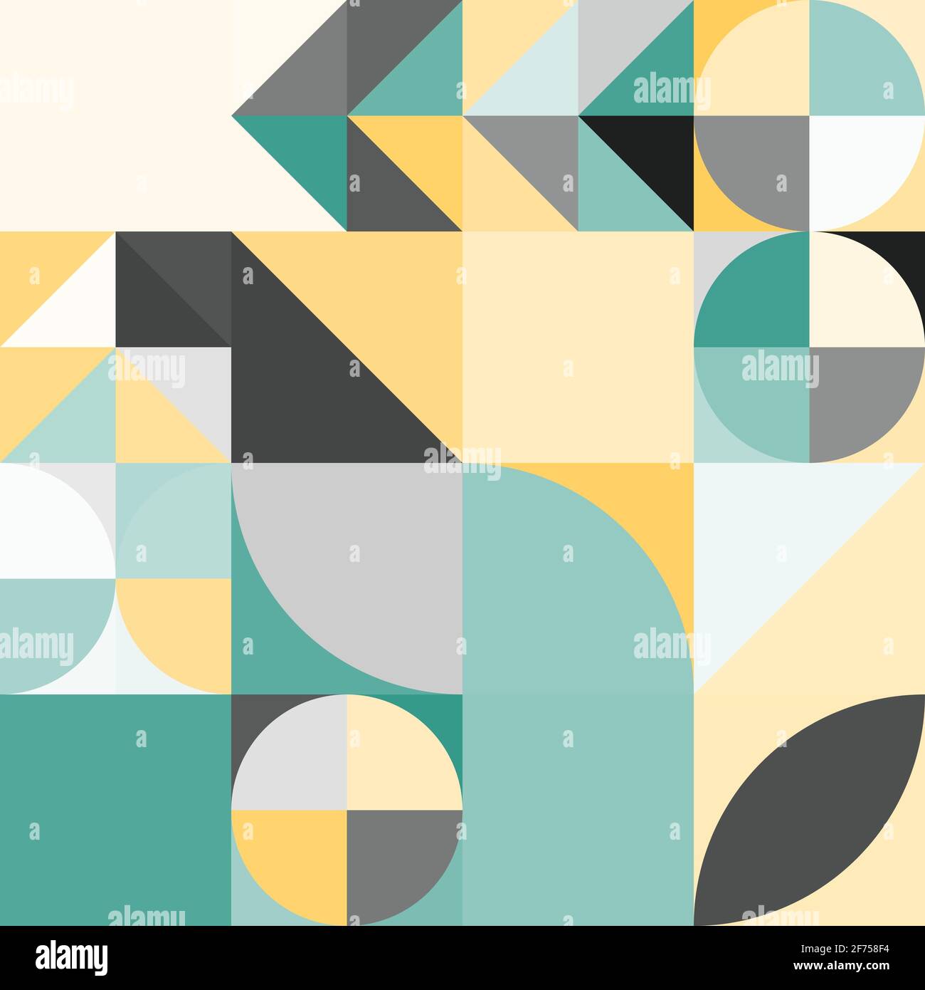 Simple clean abstract bauhaus pattern Stock Photo - Alamy