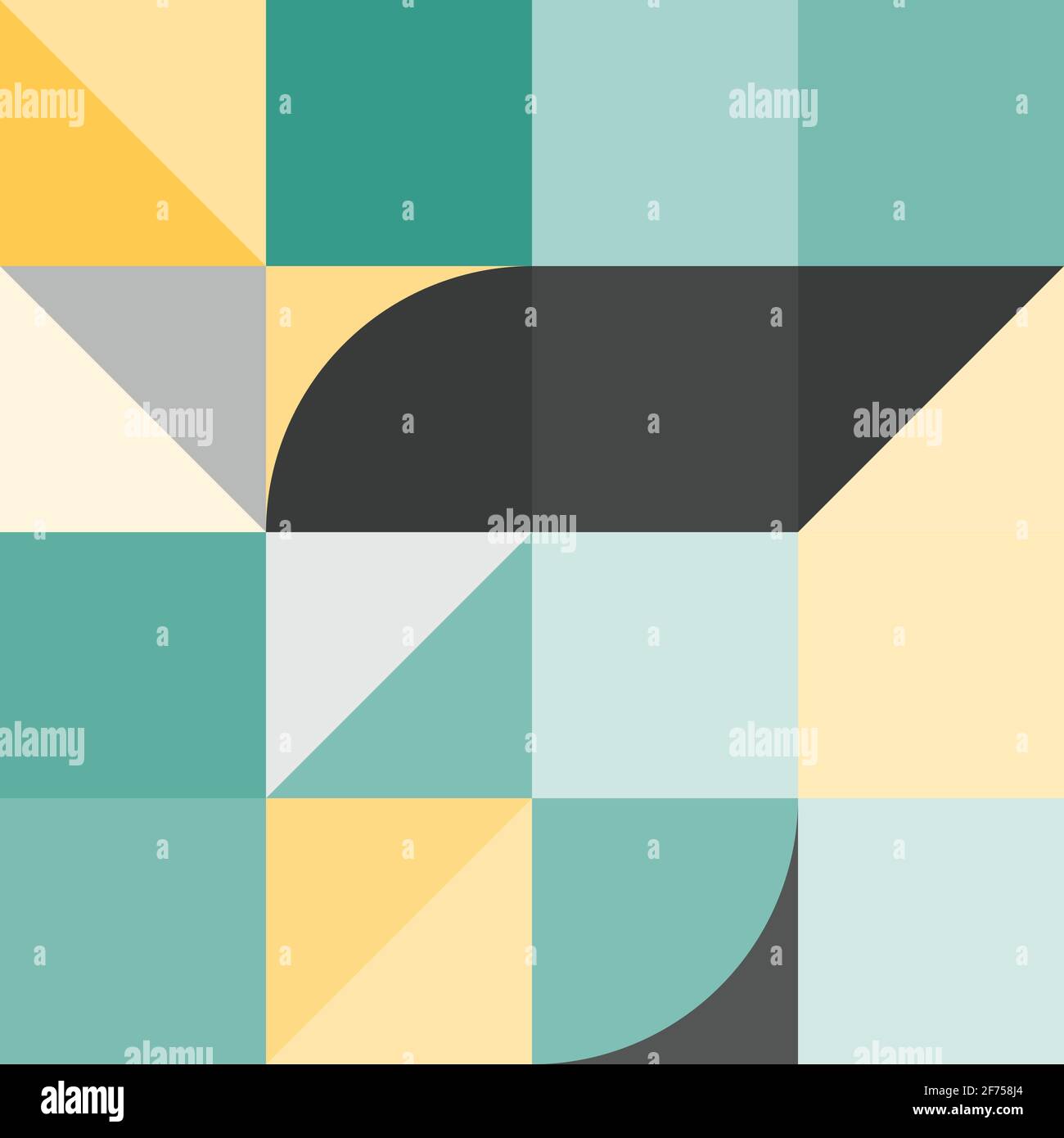 Simple clean abstract bauhaus pattern Stock Photo - Alamy