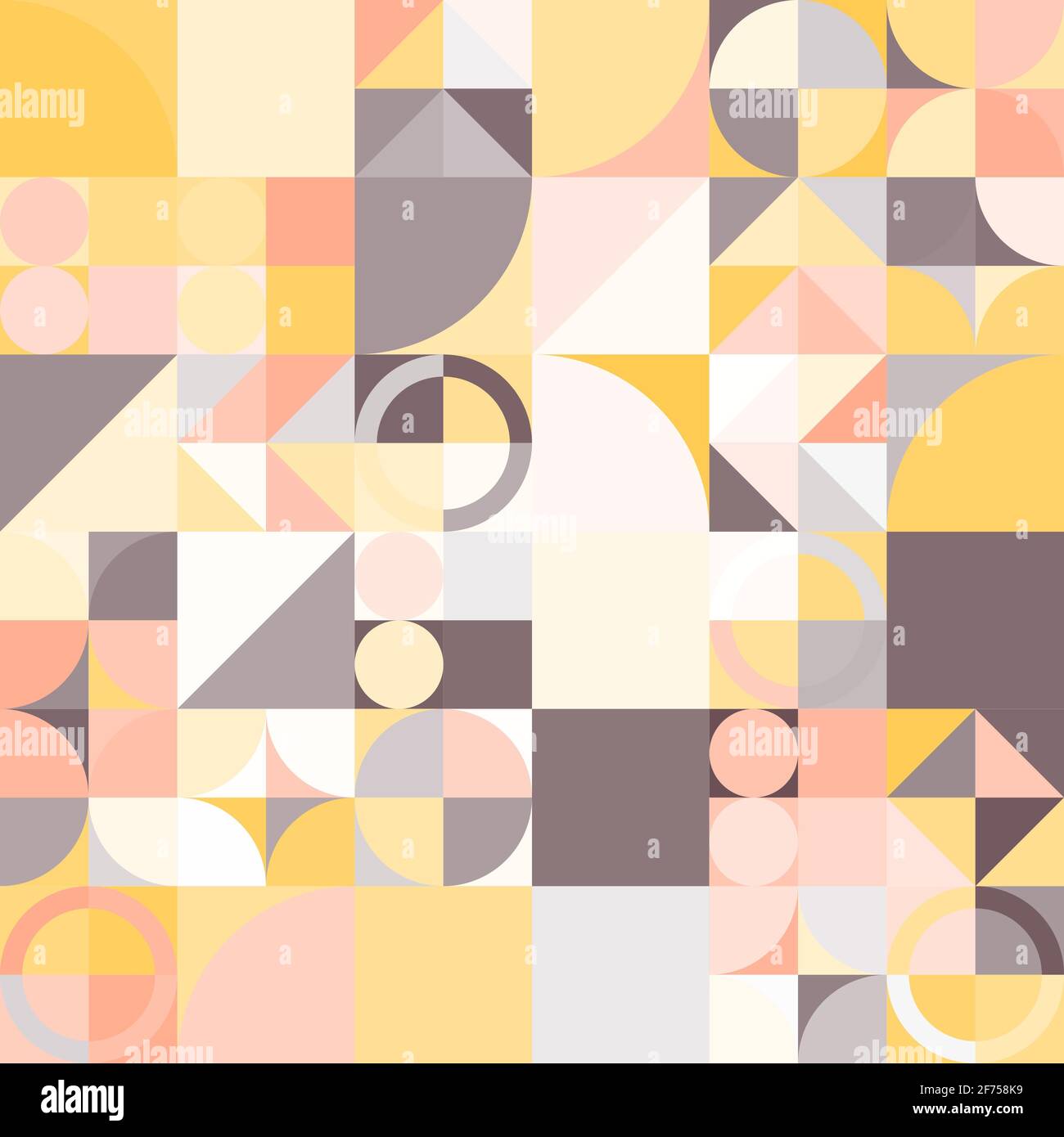 Simple clean abstract bauhaus pattern Stock Photo - Alamy