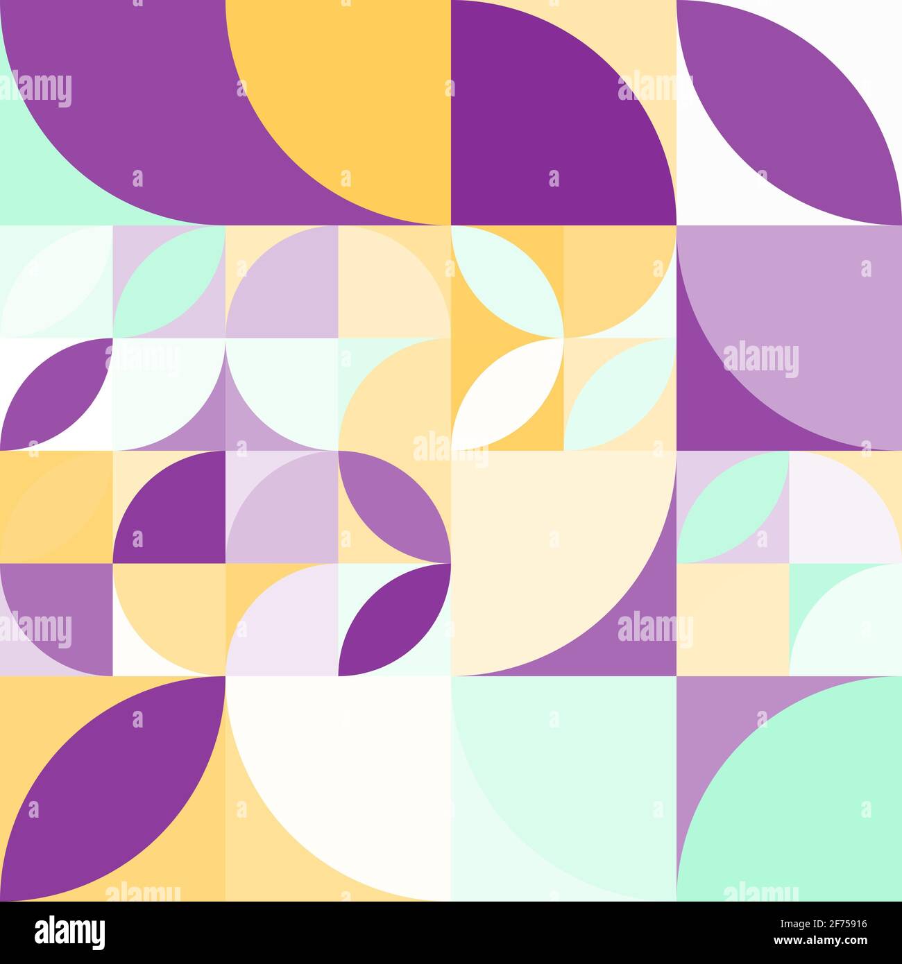 Simple clean abstract bauhaus pattern Stock Photo - Alamy