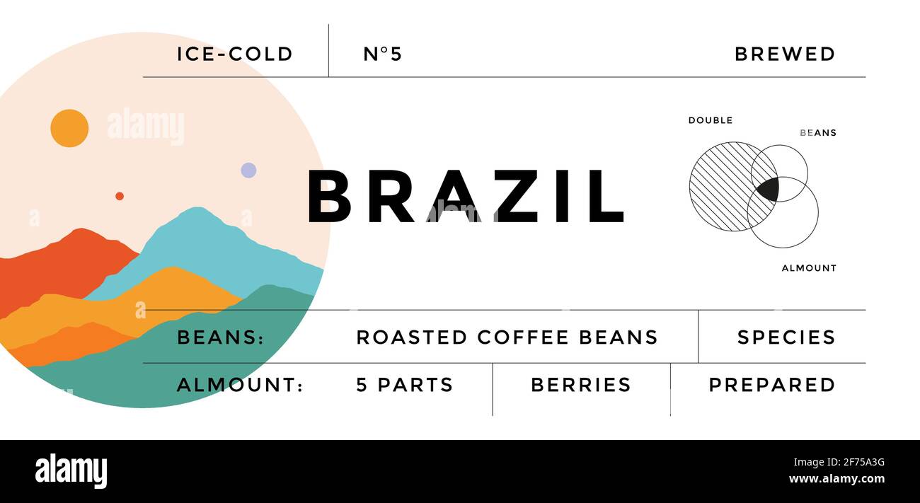 Label, minimalistic style. Graphic and typography design Stock Vector ...