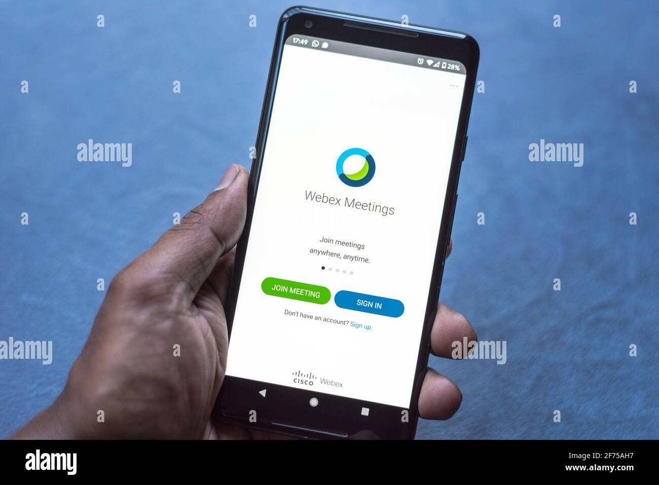 CISCO WebEx app on smartphone Stock Photo - Alamy