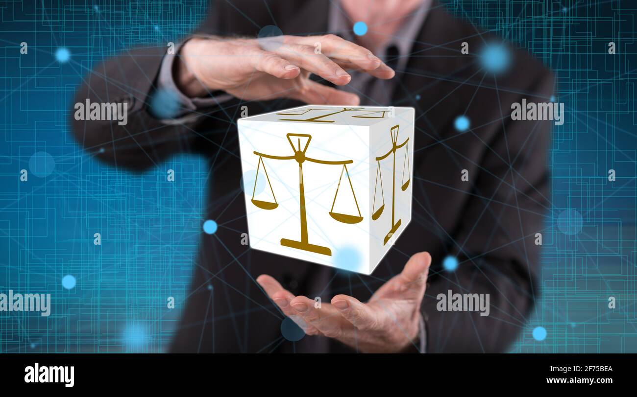 Justice concept between hands hi-res stock photography and images - Alamy
