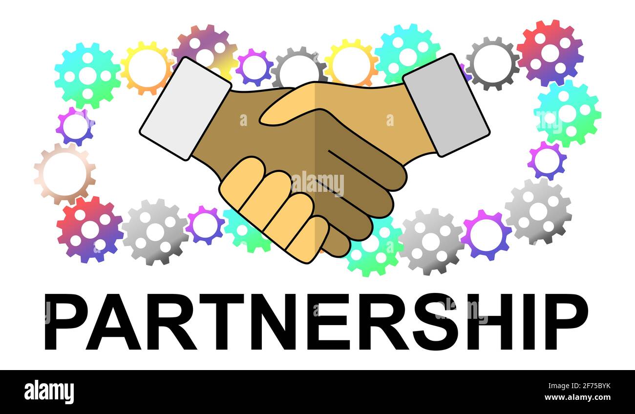 Illustration of a partnership concept Stock Photo - Alamy