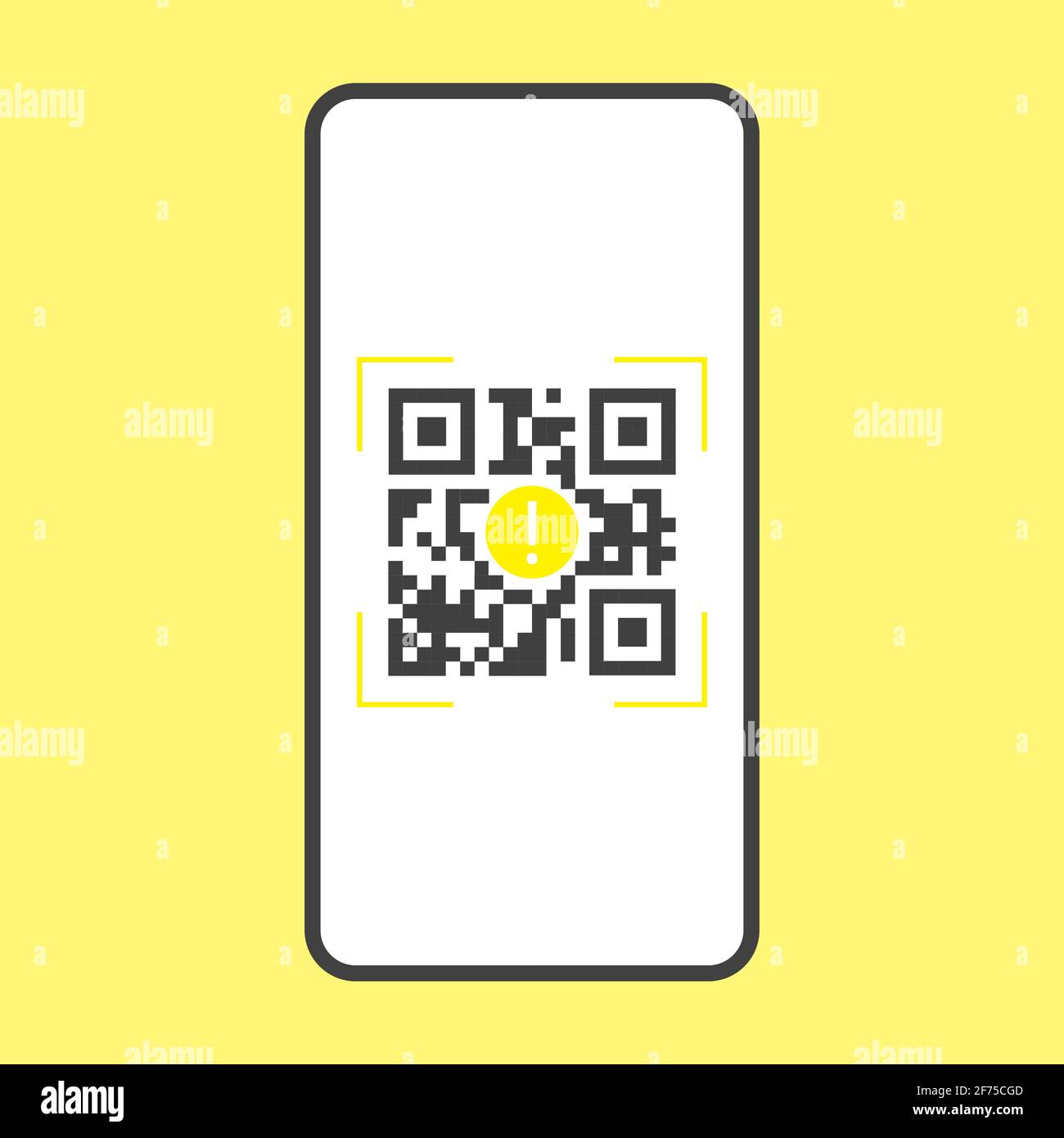 Business icons and techniques - QR Codes on phone Stock Vector Image ...