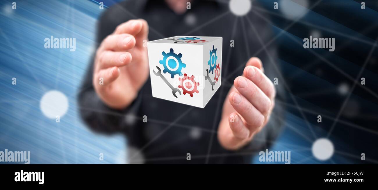 Maintenance system concept between hi-res stock photography and images ...