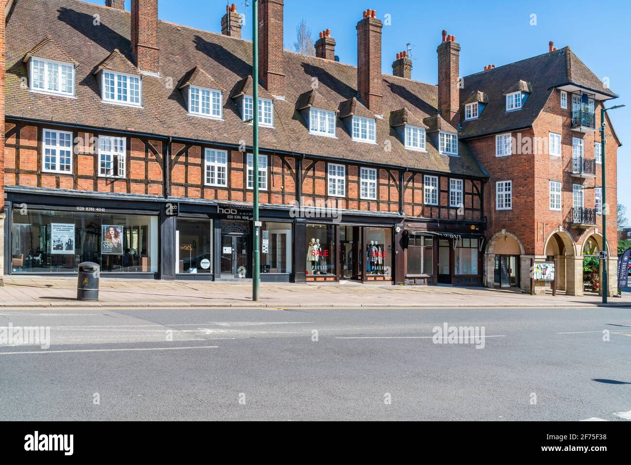 LONDON, UK - MARCH 30, 2021: Temple Fortune in the London Borough of ...