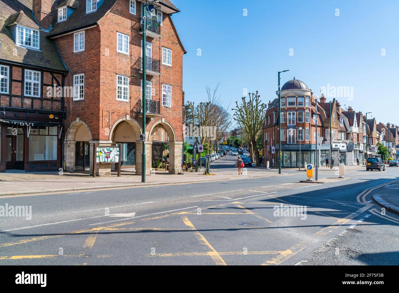 LONDON, UK - MARCH 30, 2021: Temple Fortune in the London Borough of ...