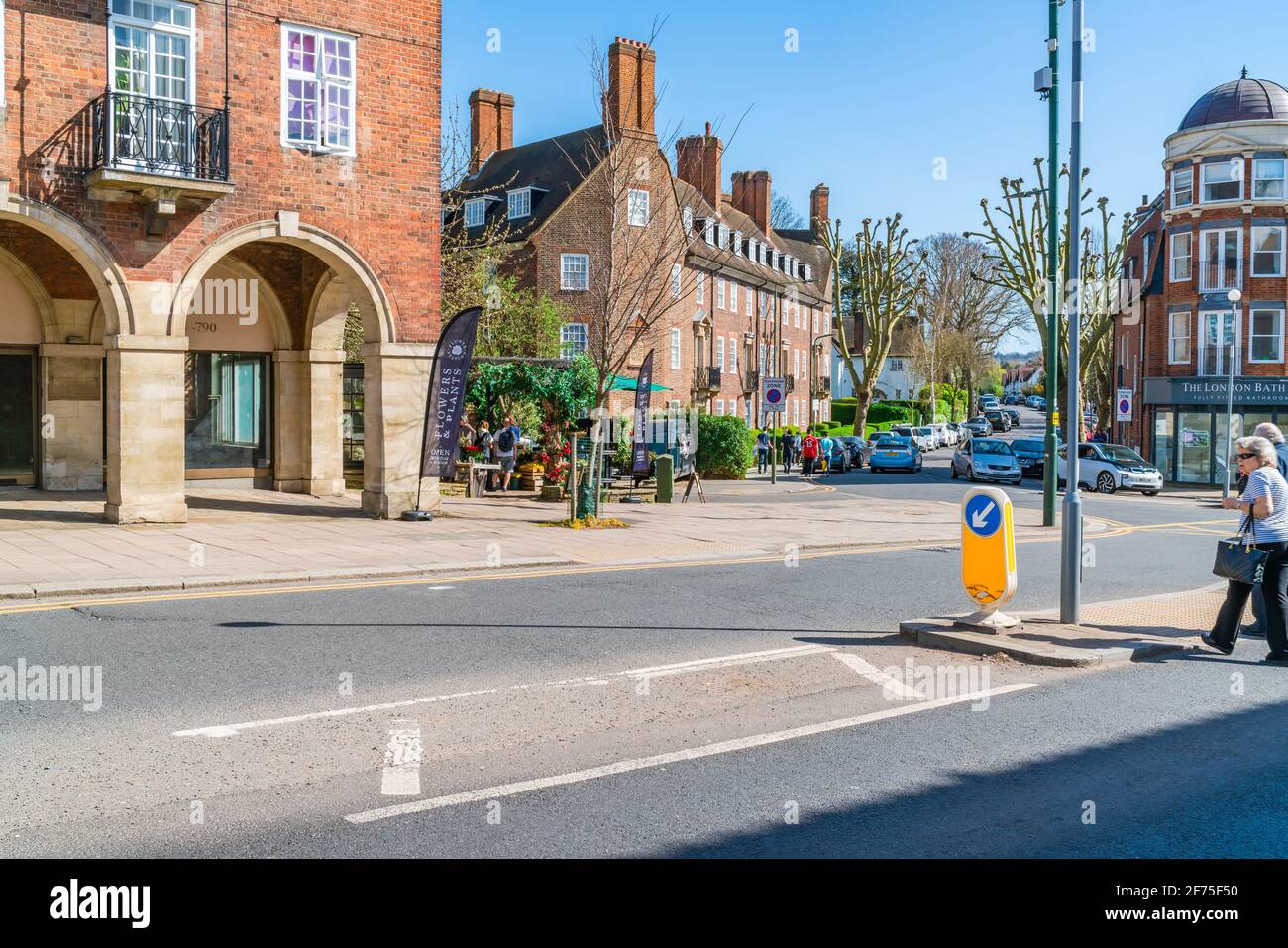 LONDON, UK - MARCH 30, 2021: Temple Fortune in the London Borough of ...