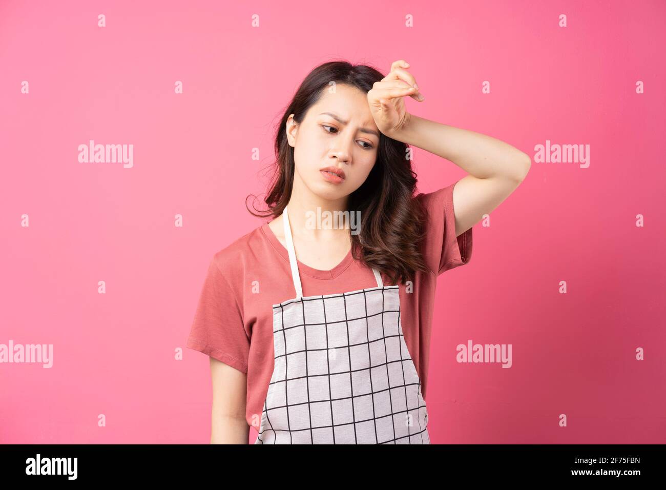 Asian housewife tired housework hi-res stock photography and images - Alamy