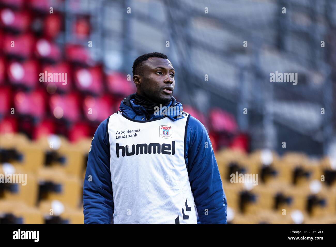 Farum, Danmark. 04th Apr, 2021. FC Nordsjællands () set i 3F Superliga ...