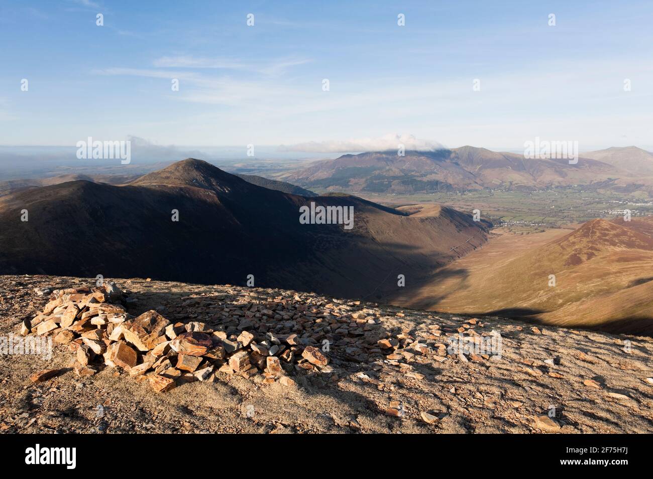 Coledale from the summit of Crag Hill, in the English Lake District ...