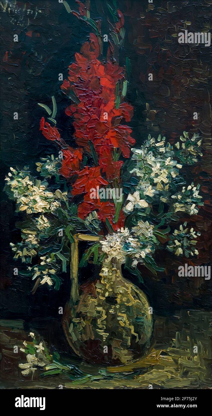 Vase with Red and White Flowers, by Vincent van Gogh, 1886, Boijmans ...
