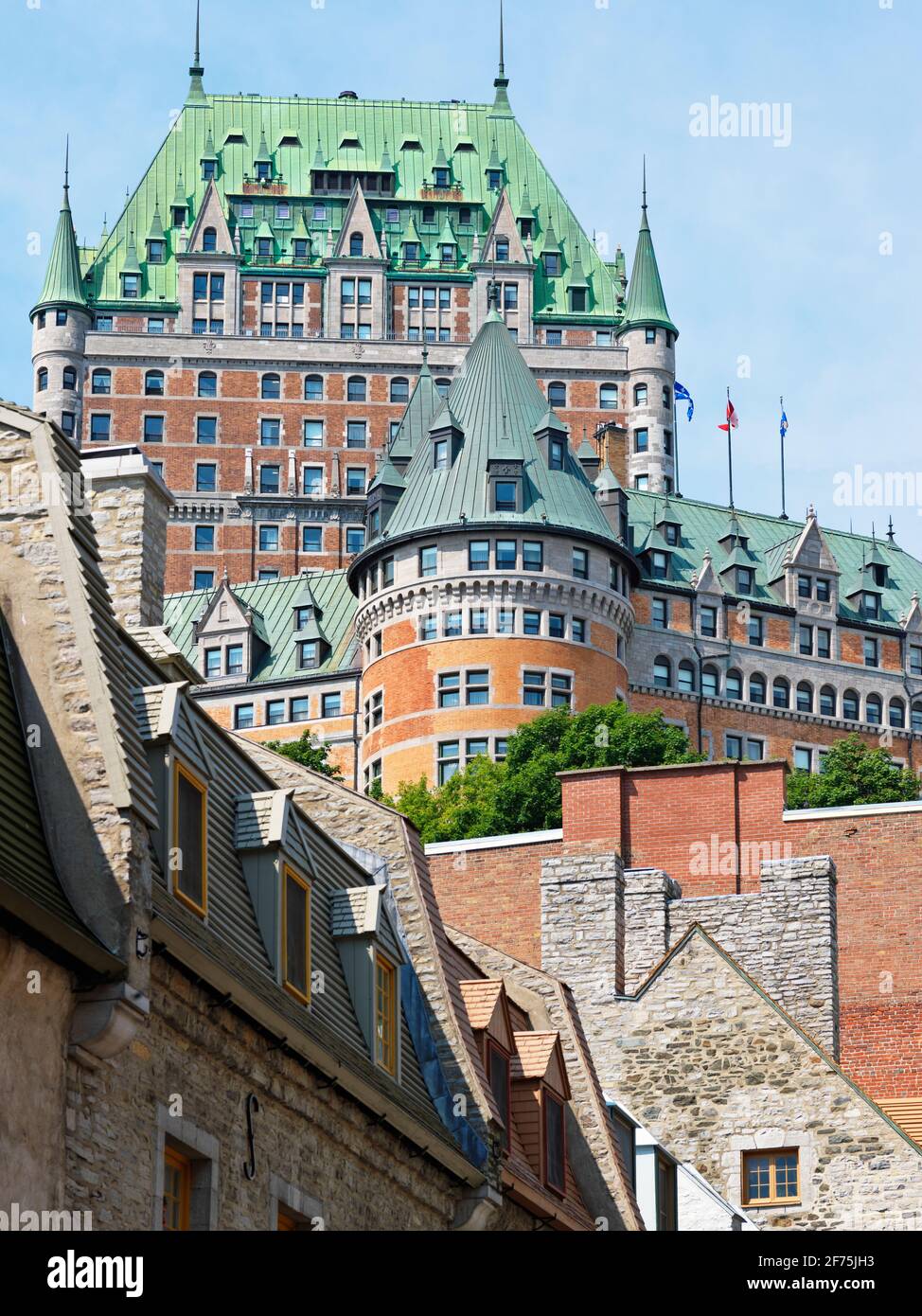 Canada, Quebec, Quebec City, Old Town Quebec, Lower Town view of the ...