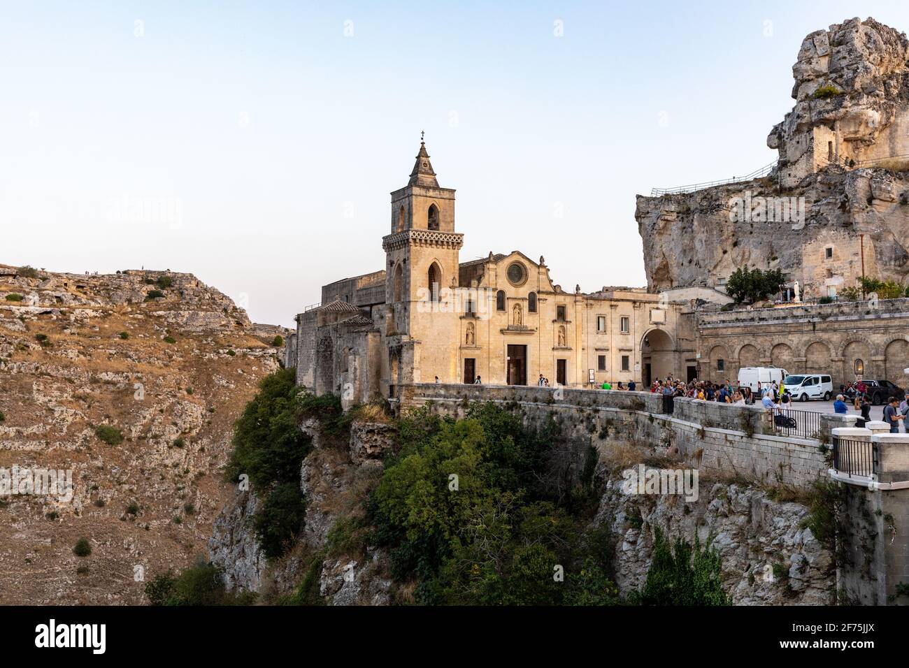 Matera, Italy - September 17, 2019: View at Church of San Pietro ...