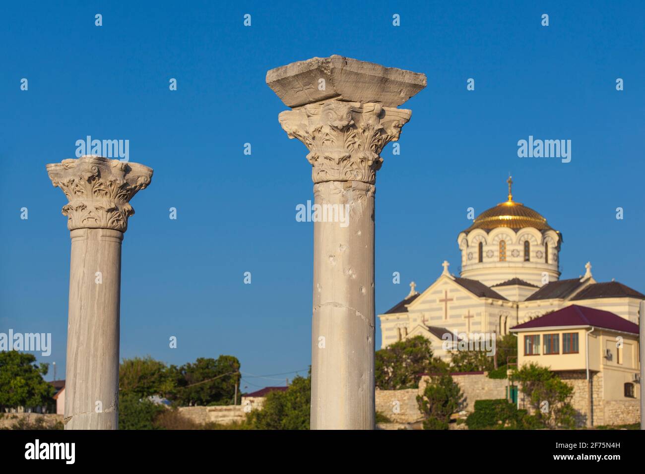 Ukraine, Crimea, Sevastopol, Ancient City of Khersoness, Ruins of ...