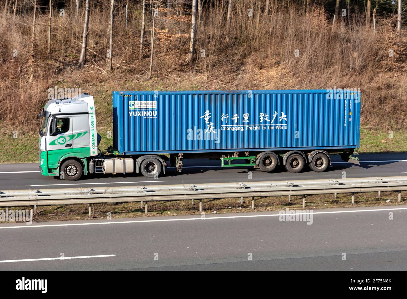 EKB Container Logistik Mercedes-Benz Actros truck with Yuxinou ...