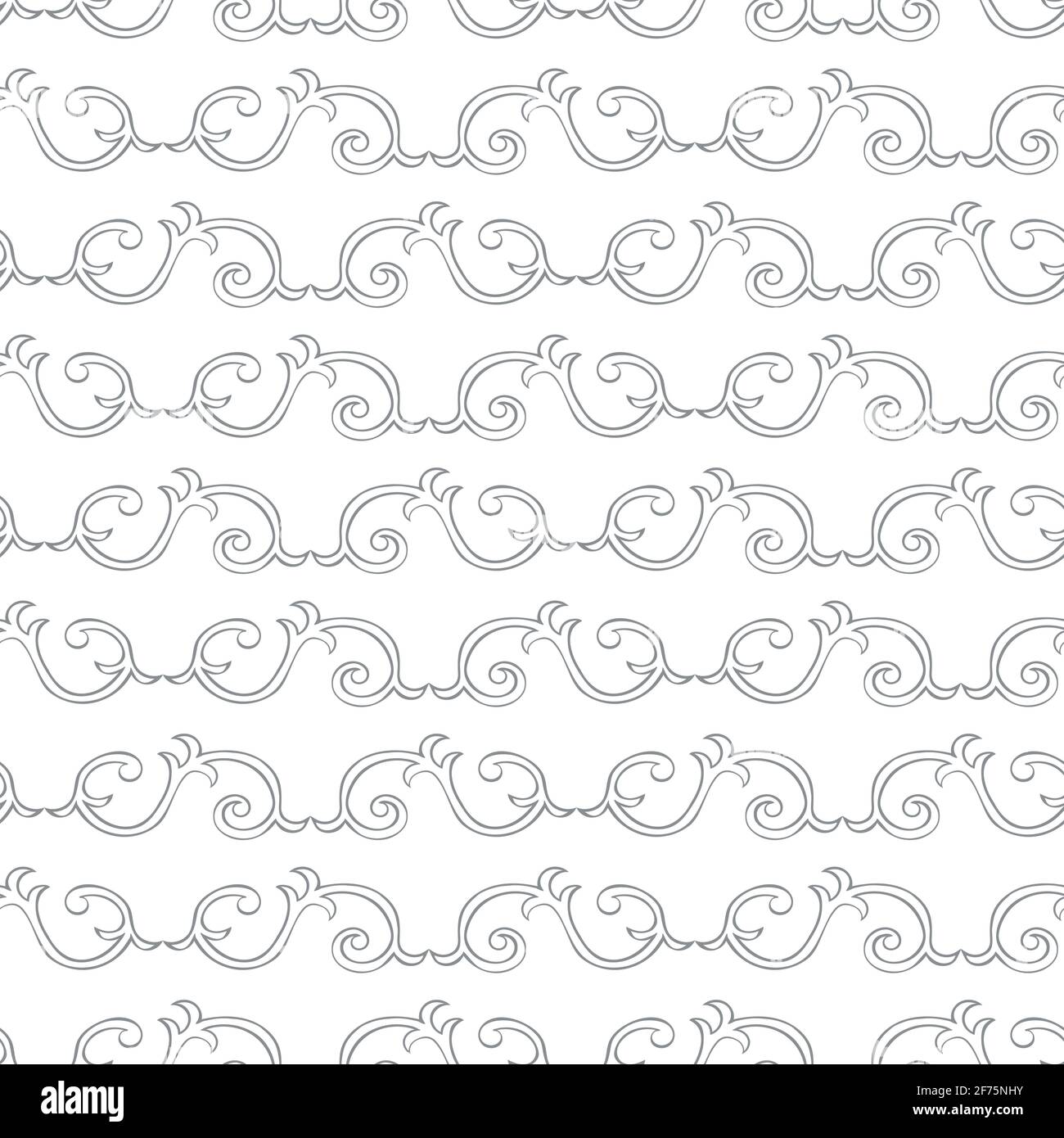 Vector interlinked decorative swirls seamless pattern background ...