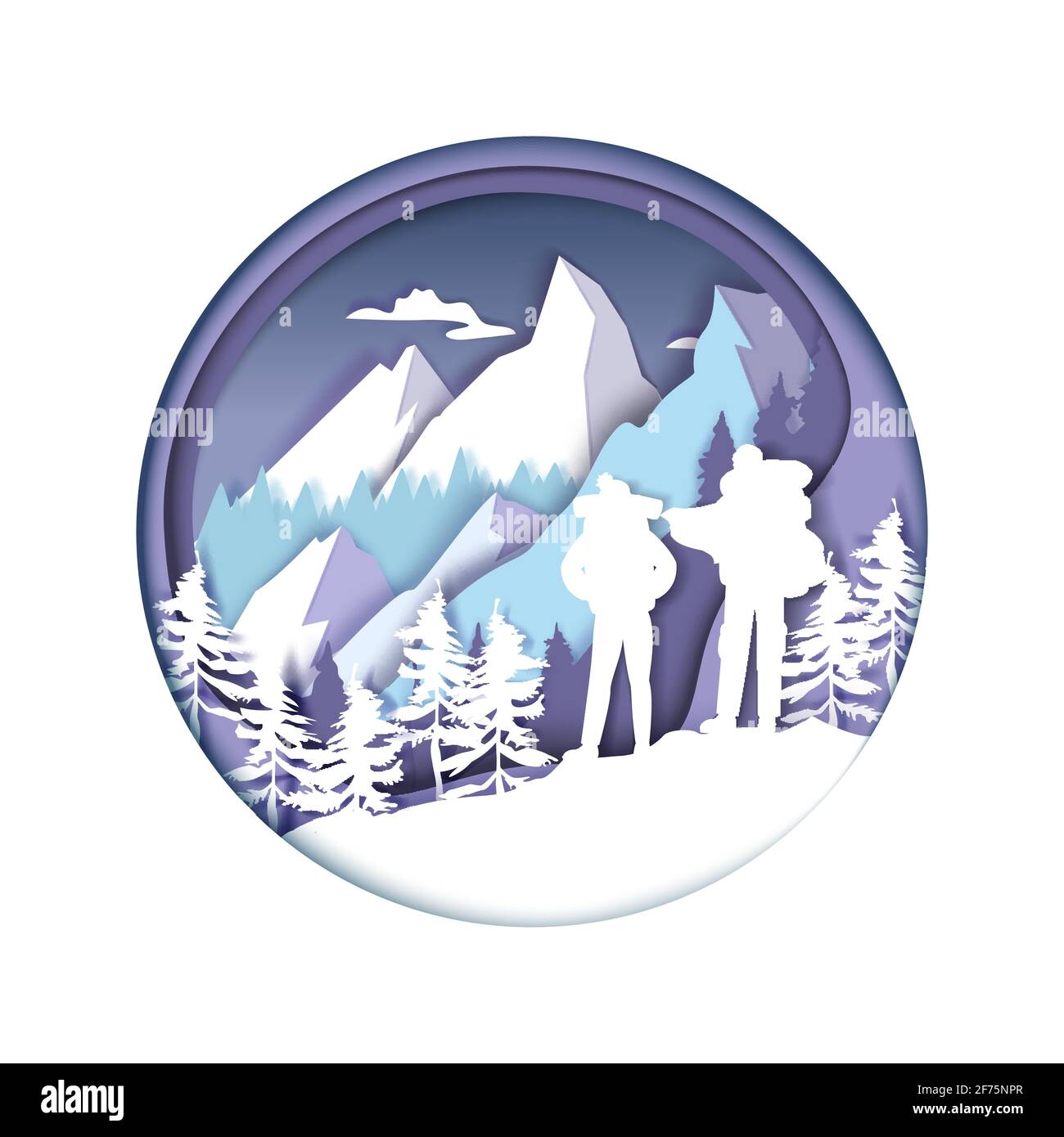 Hiking couple map Cut Out Stock Images & Pictures - Alamy