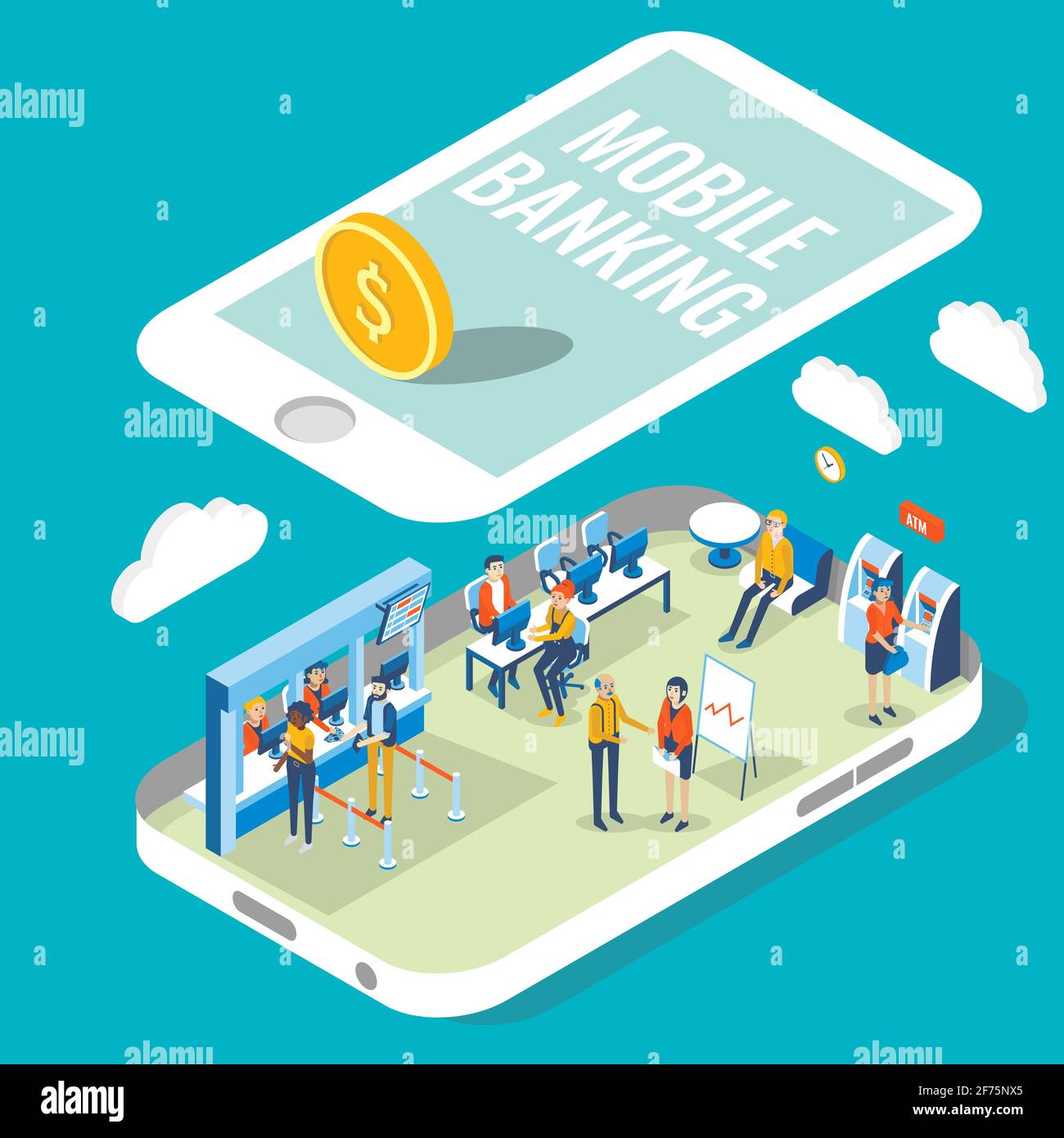 Ads account illustration vector Stock Vector Images - Alamy