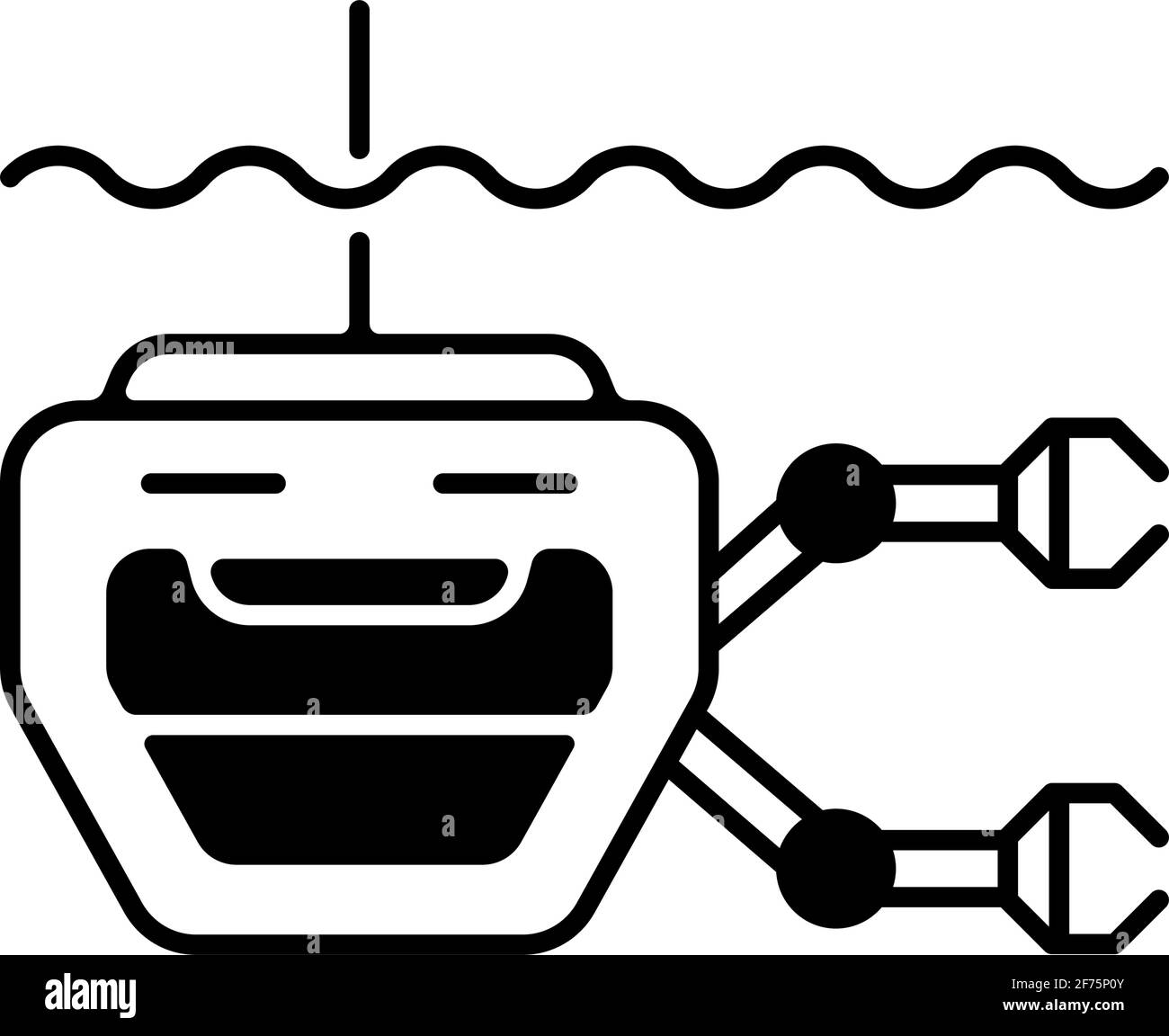 ROV black linear icon Stock Vector Image & Art - Alamy
