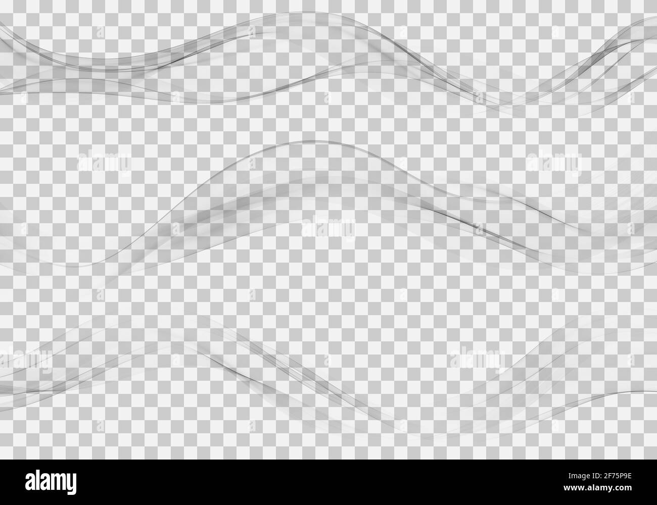 Three abstract swoosh smooth border line background. Vector ...