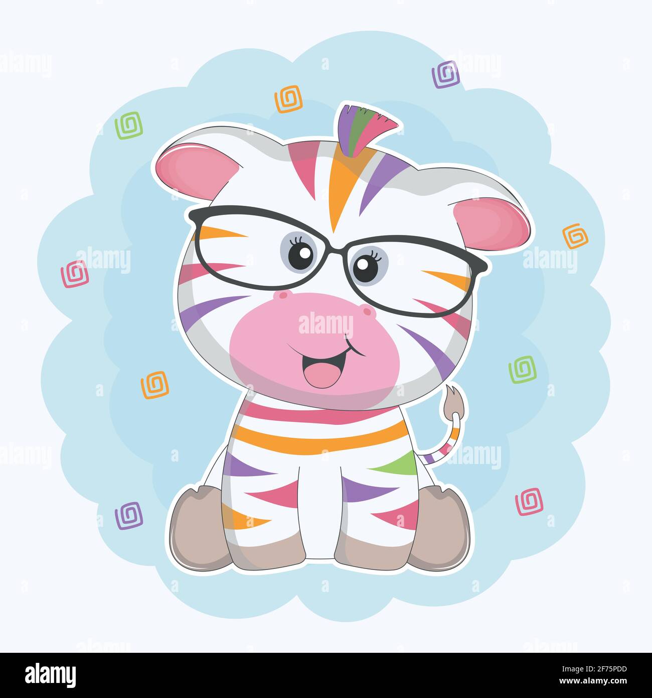 Zebra cartoon Cut Out Stock Images & Pictures - Alamy