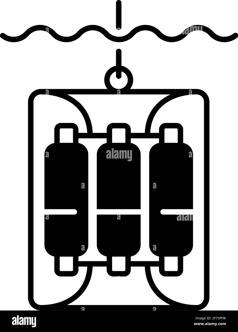 Water sampler black linear icon Stock Vector Image & Art - Alamy