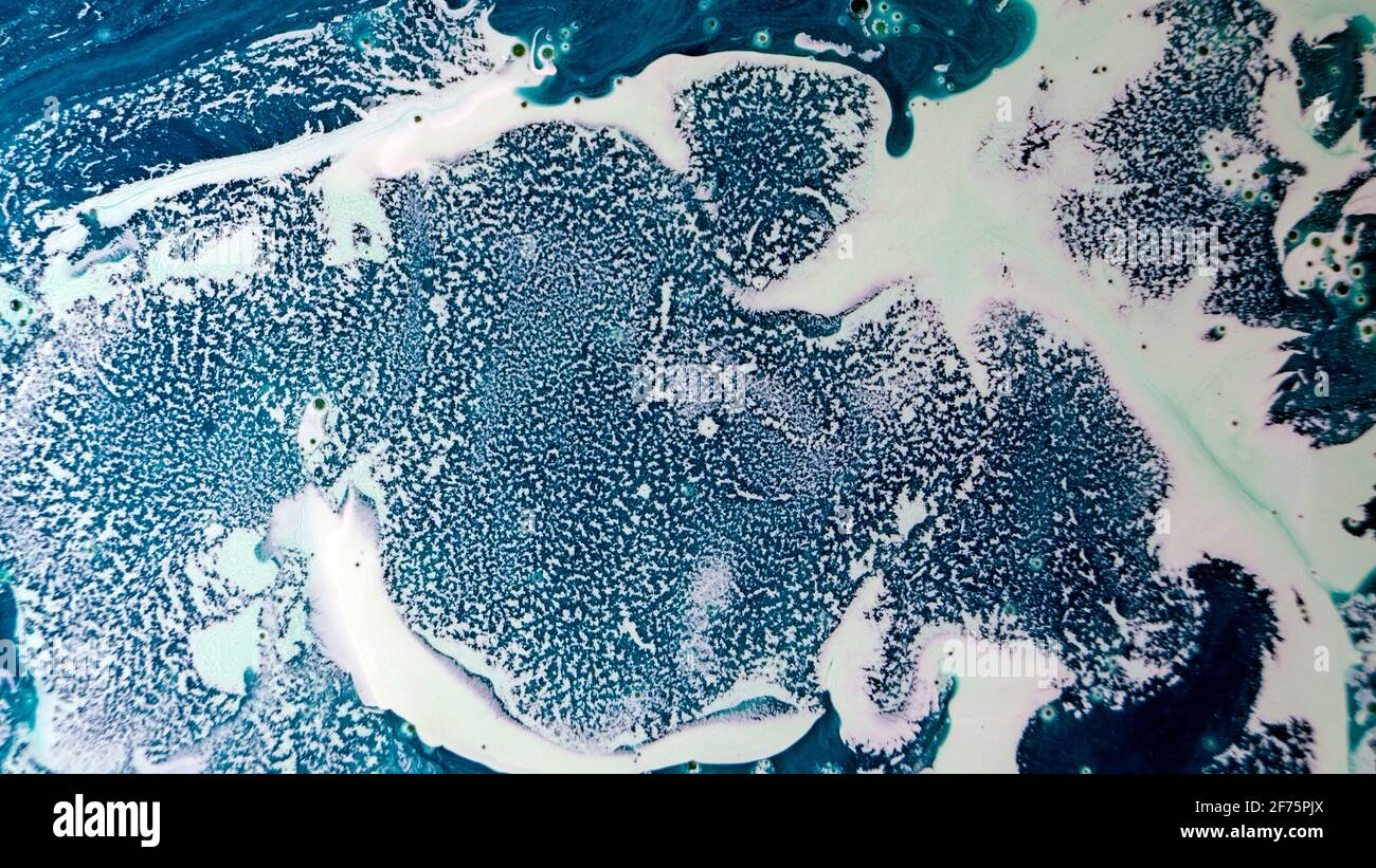 The colors of the aqueous ink are translucent. Abstract multicolored ...