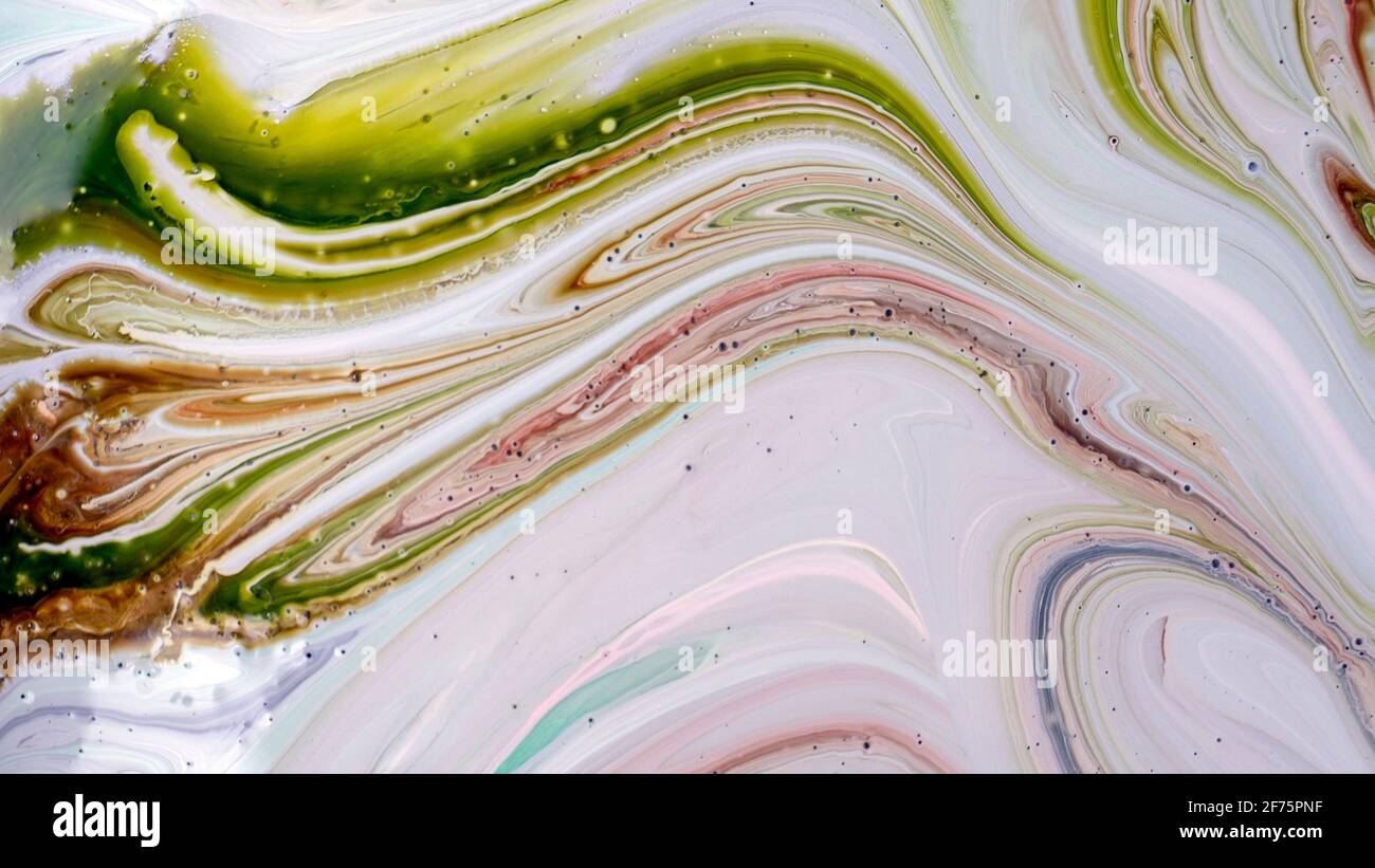 The colors of the aqueous ink are translucent. Abstract multicolored ...